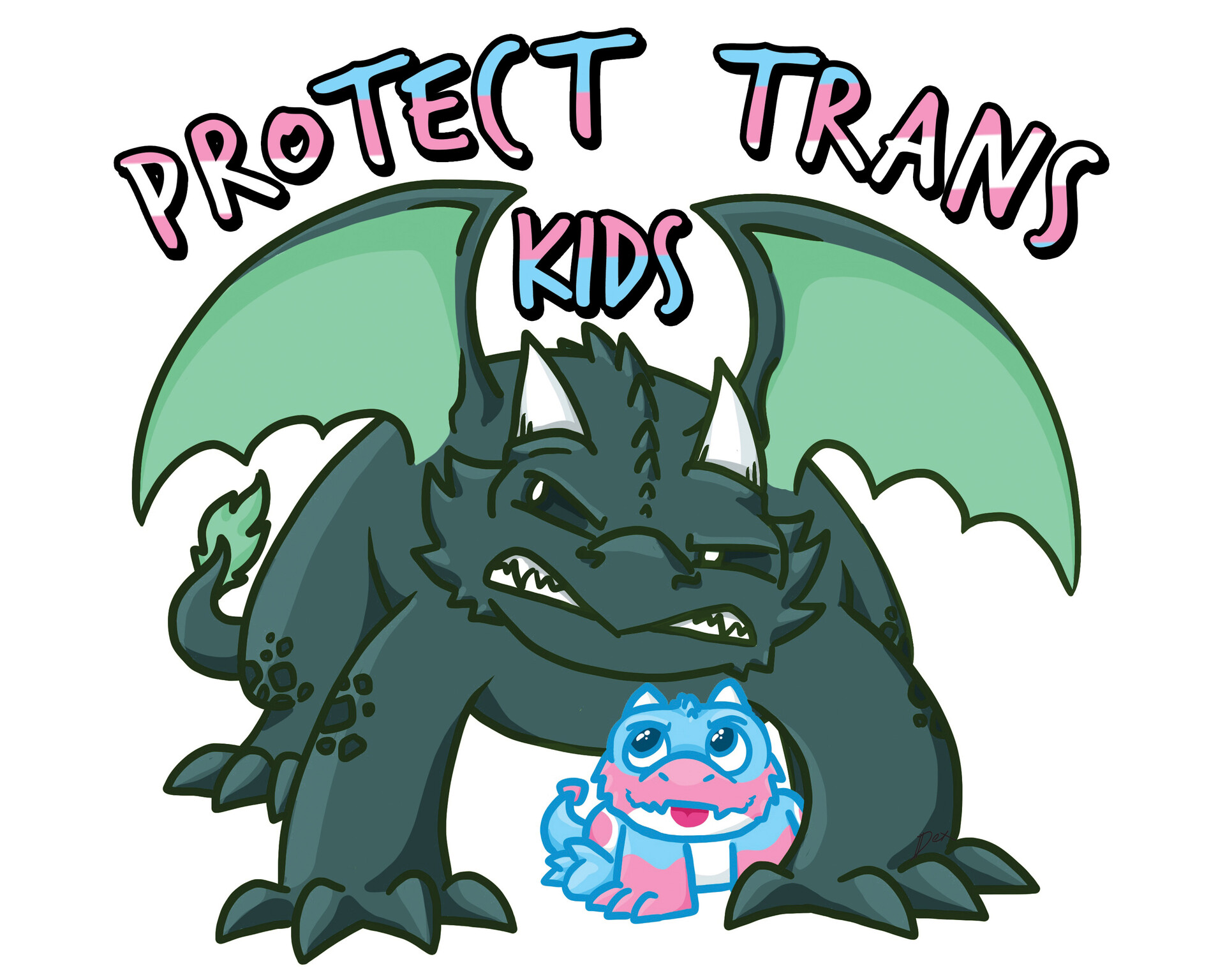 ArtStation - Protect Trans Kids