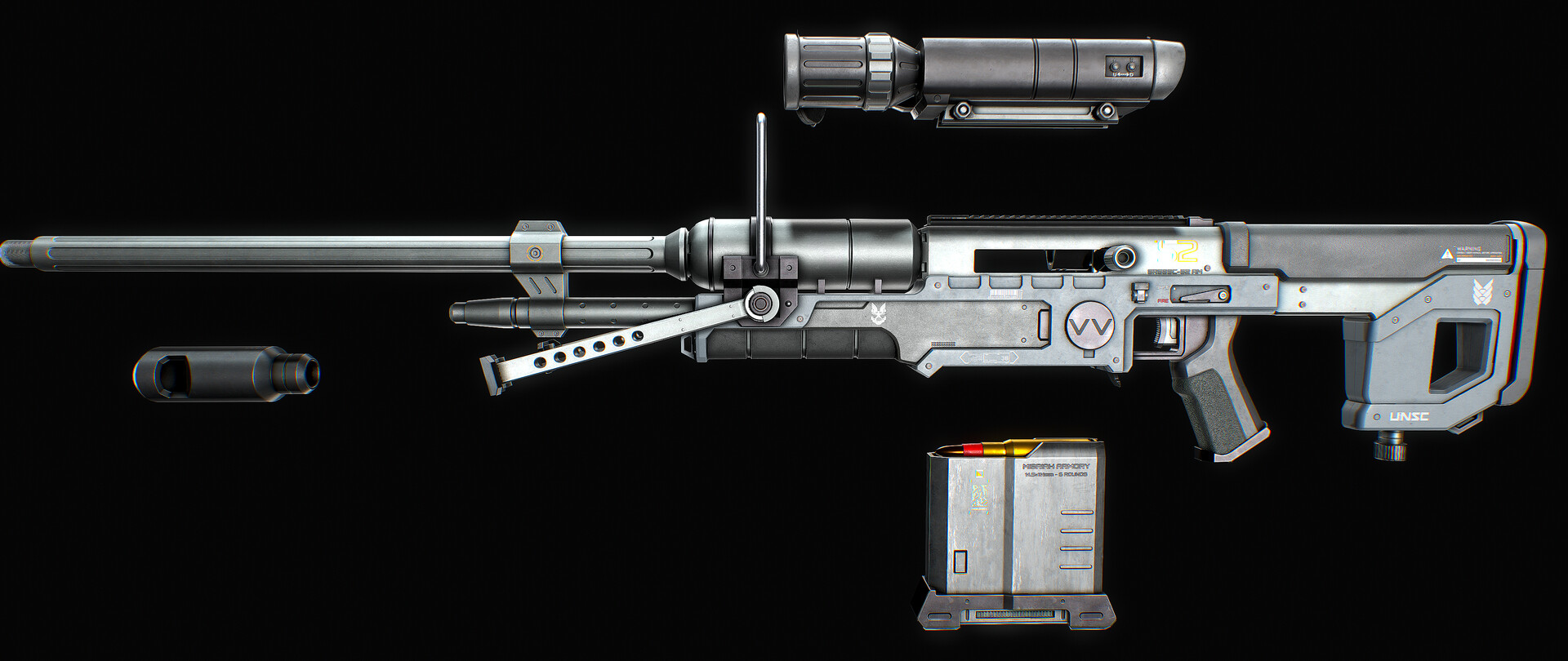Jared Harris - Halo SRS99C- S2 Sniper Rifle: Far Isle
