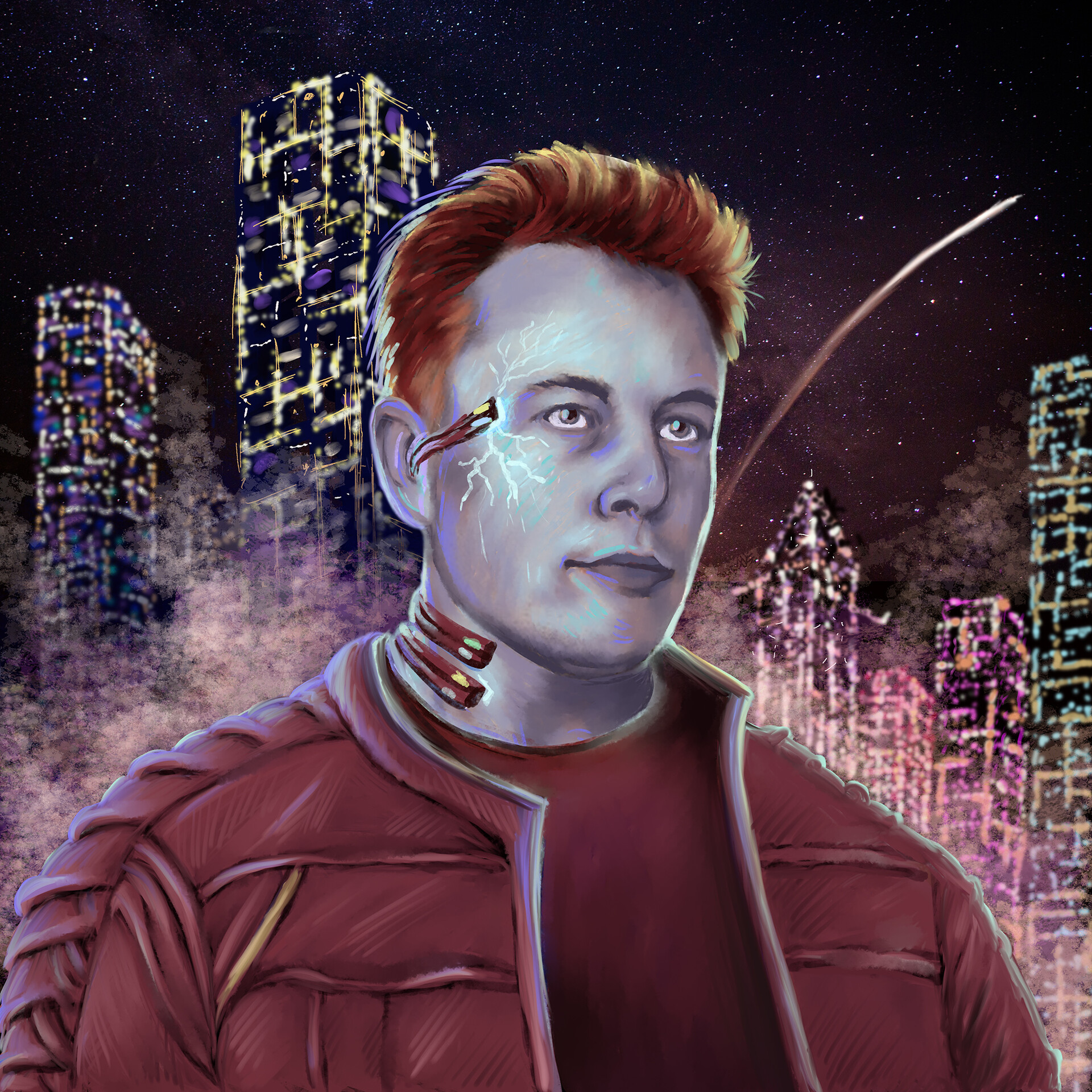 ArtStation - Cyborg Elon