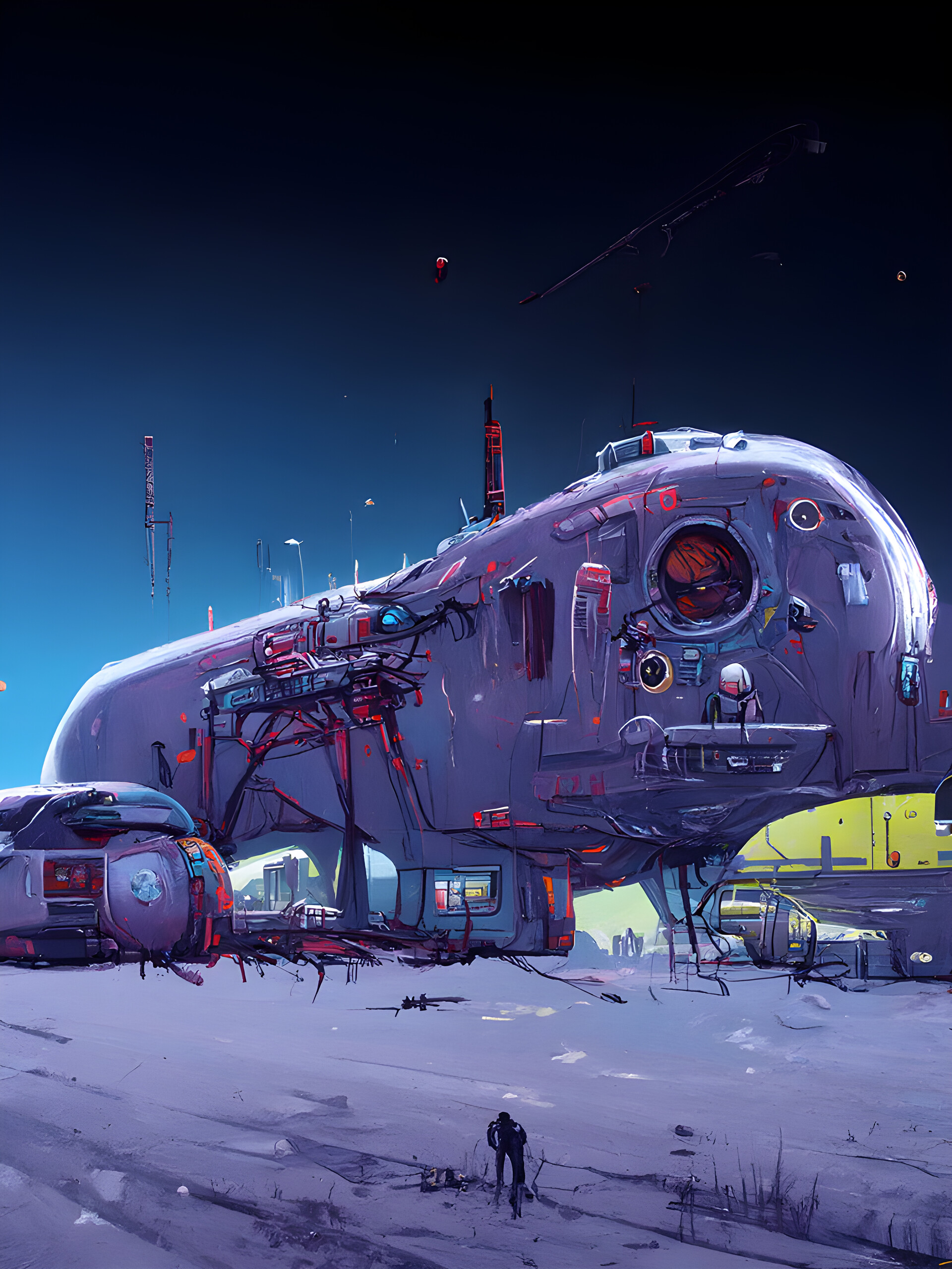 ArtStation - OUTER RIM SPACEPORT 7B
