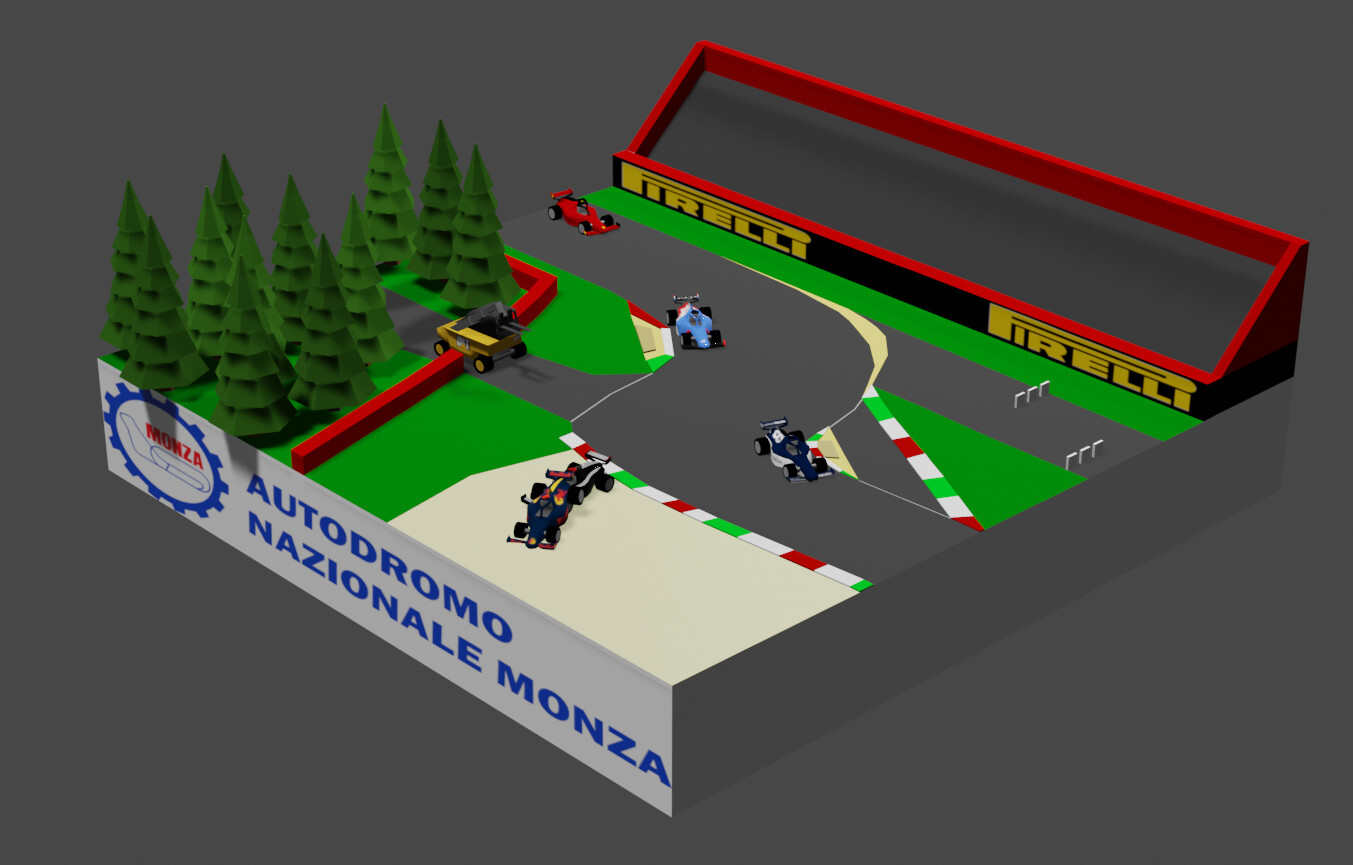ArtStation - F1 Isometric Diorama