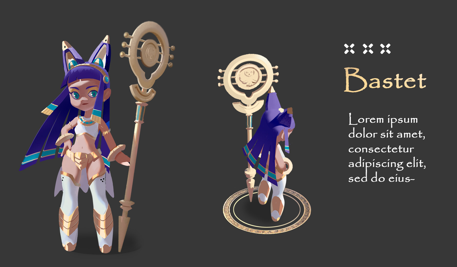 ArtStation - Egyptian God：Bastet