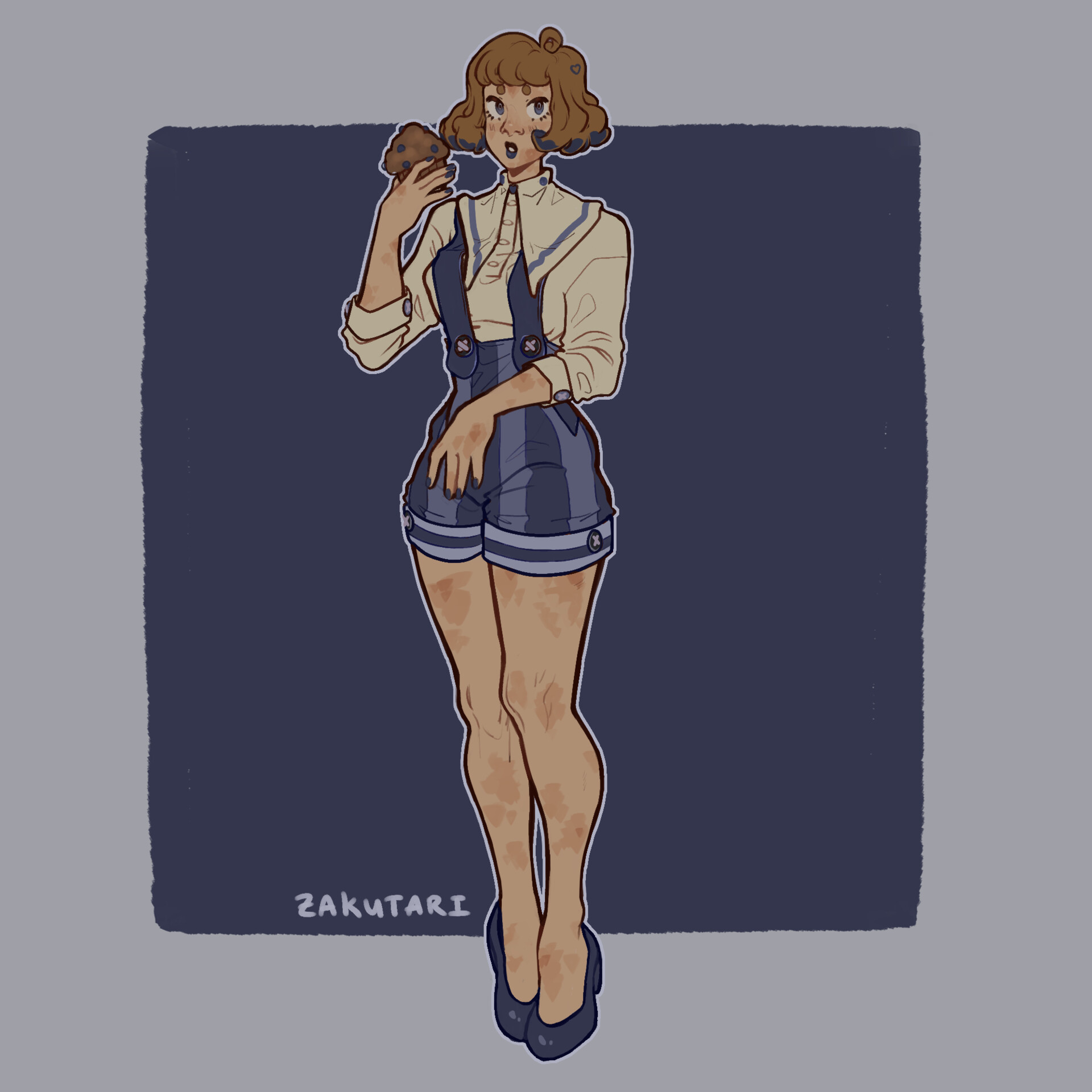 ArtStation - Blueberry Muffin Humanisation