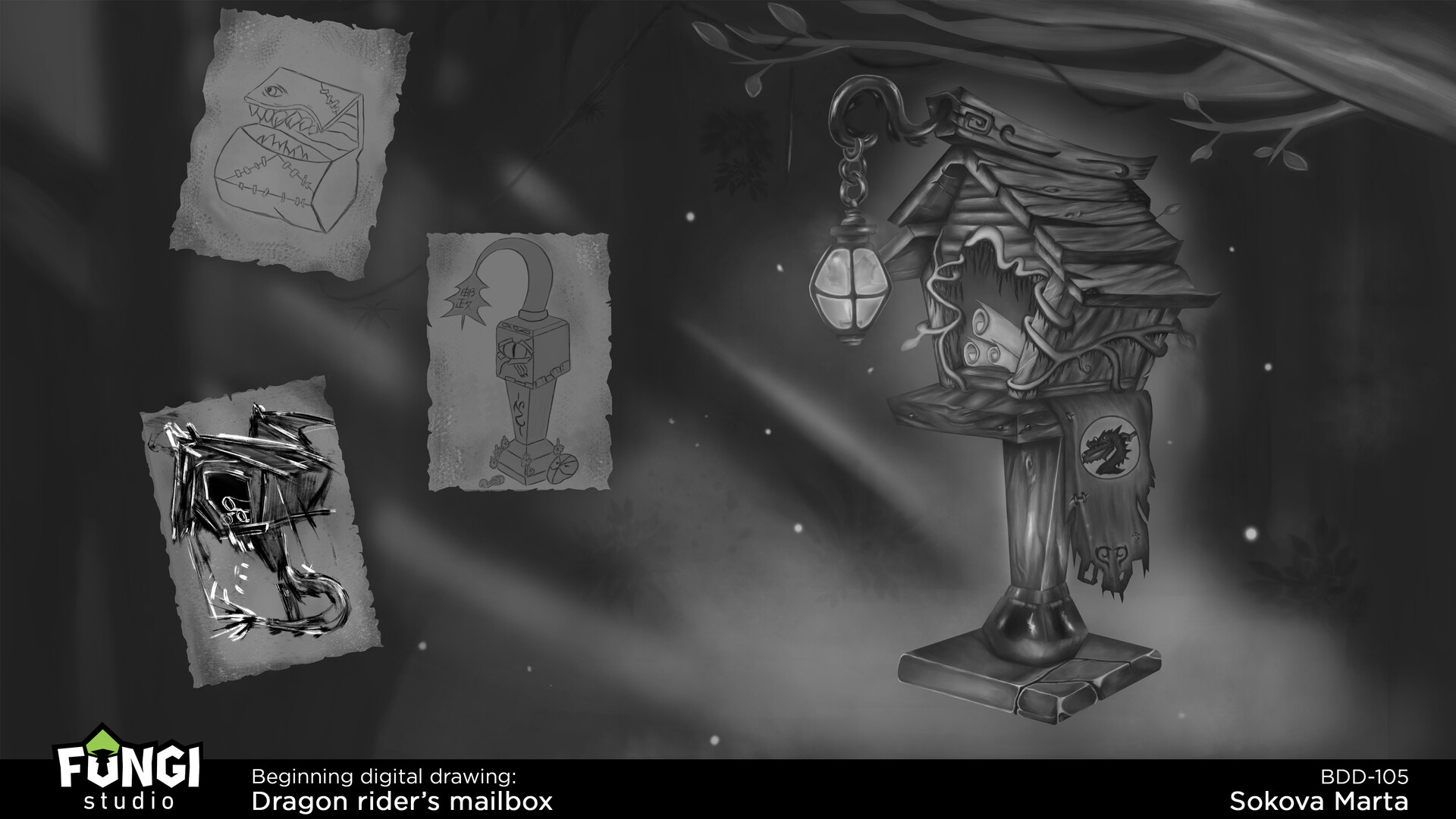 ArtStation - Dragon rider's mailbox