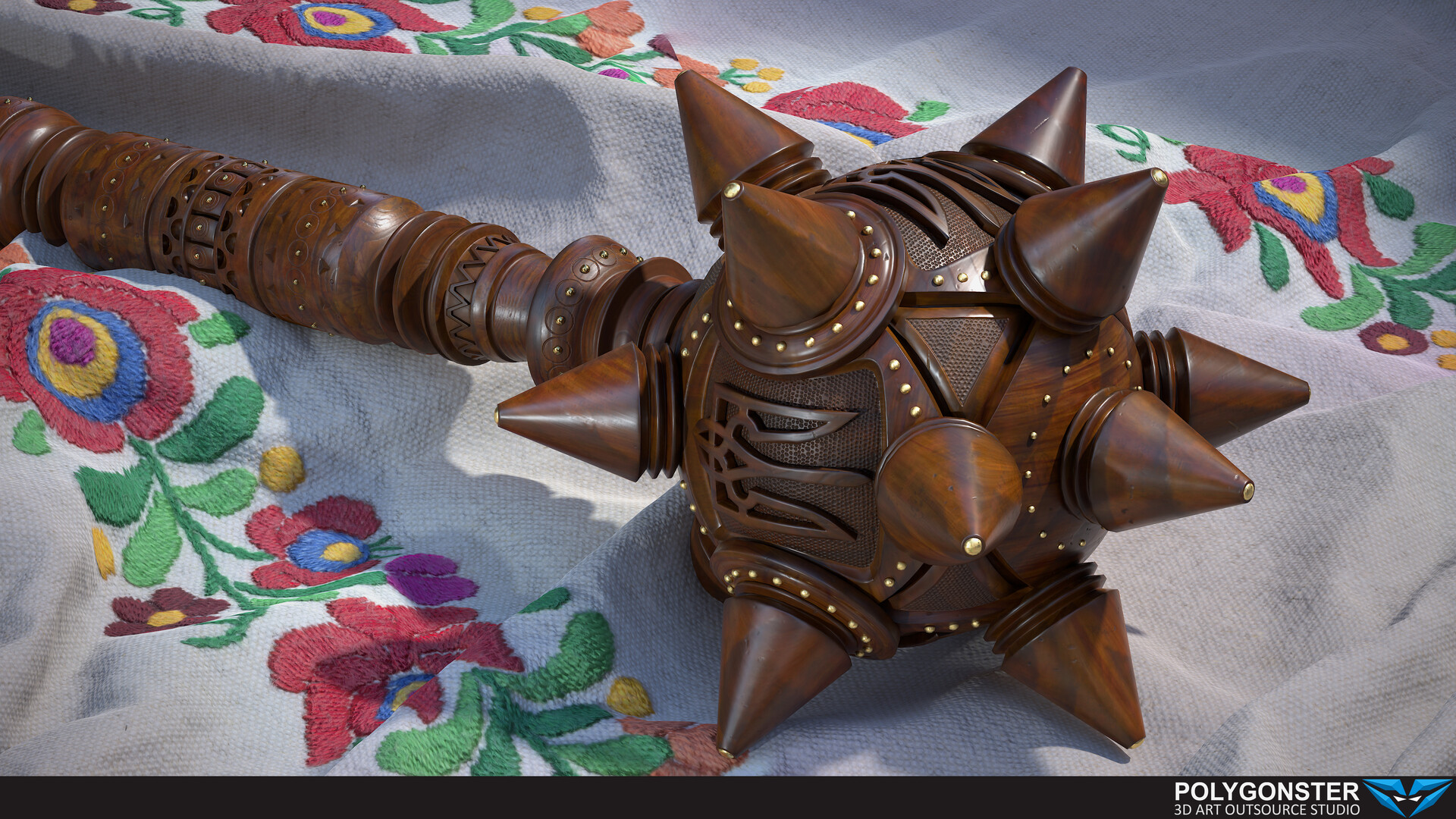 Polygonster Studio - Ukrainian Mace