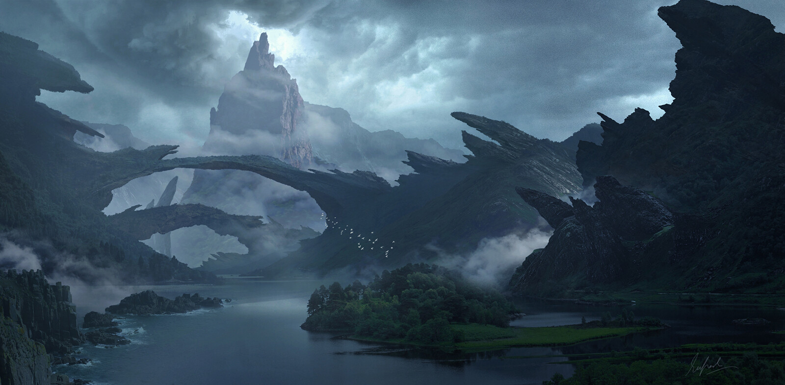 ArtStation - AN UNKNOWN ENIGMATIC PLACE