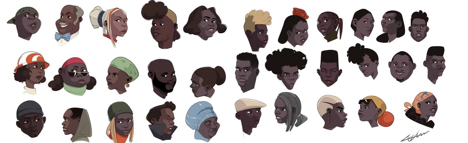 ArtStation - random faces