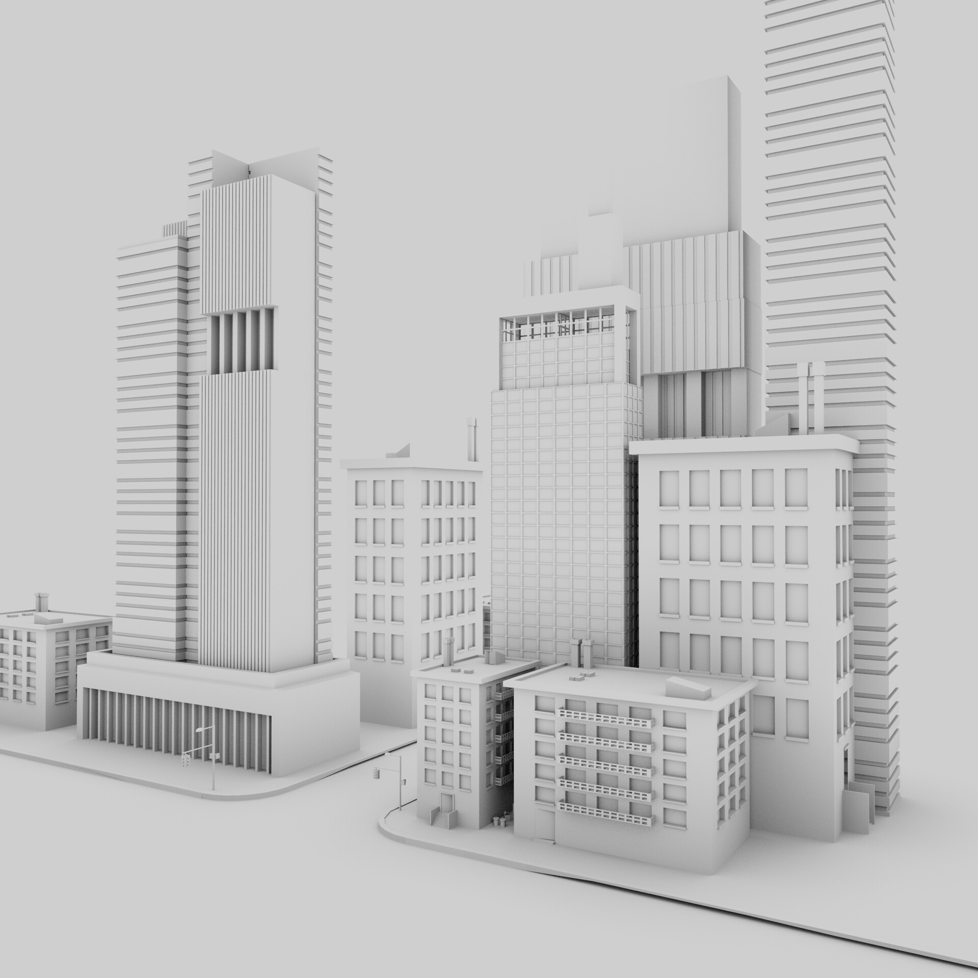 ArtStation - Buildings 3D Model