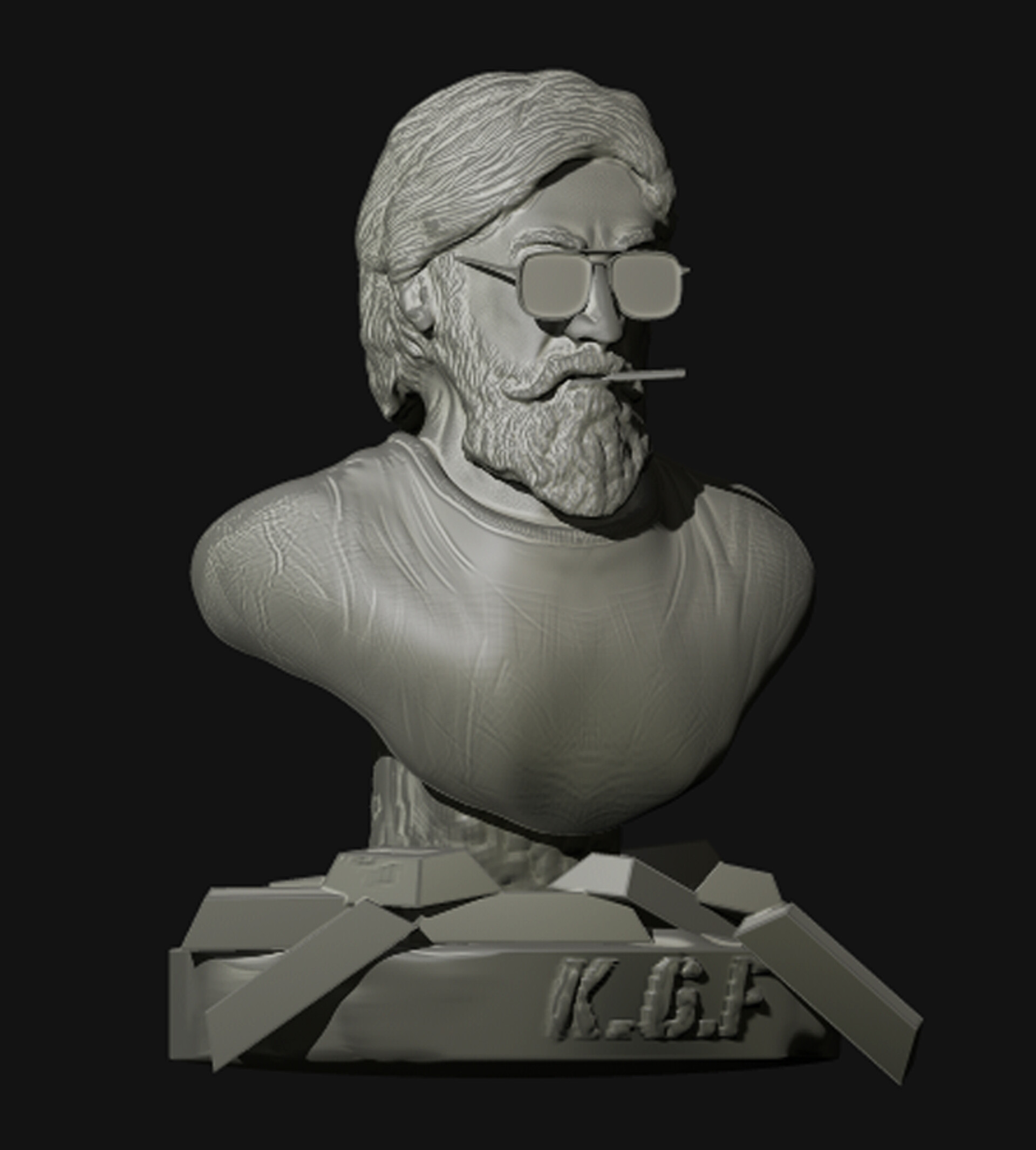 ArtStation - Rocky Bhai from KGF