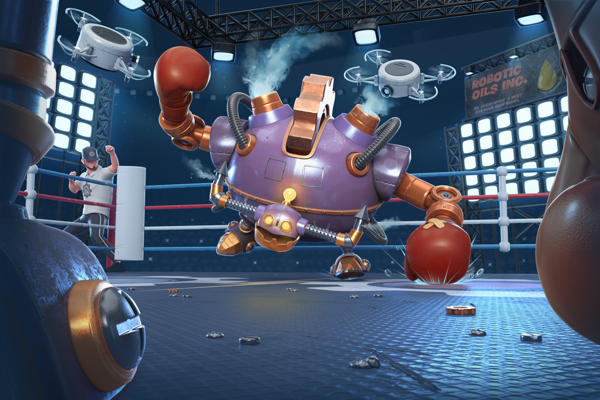 ArtStation - Robot boxer