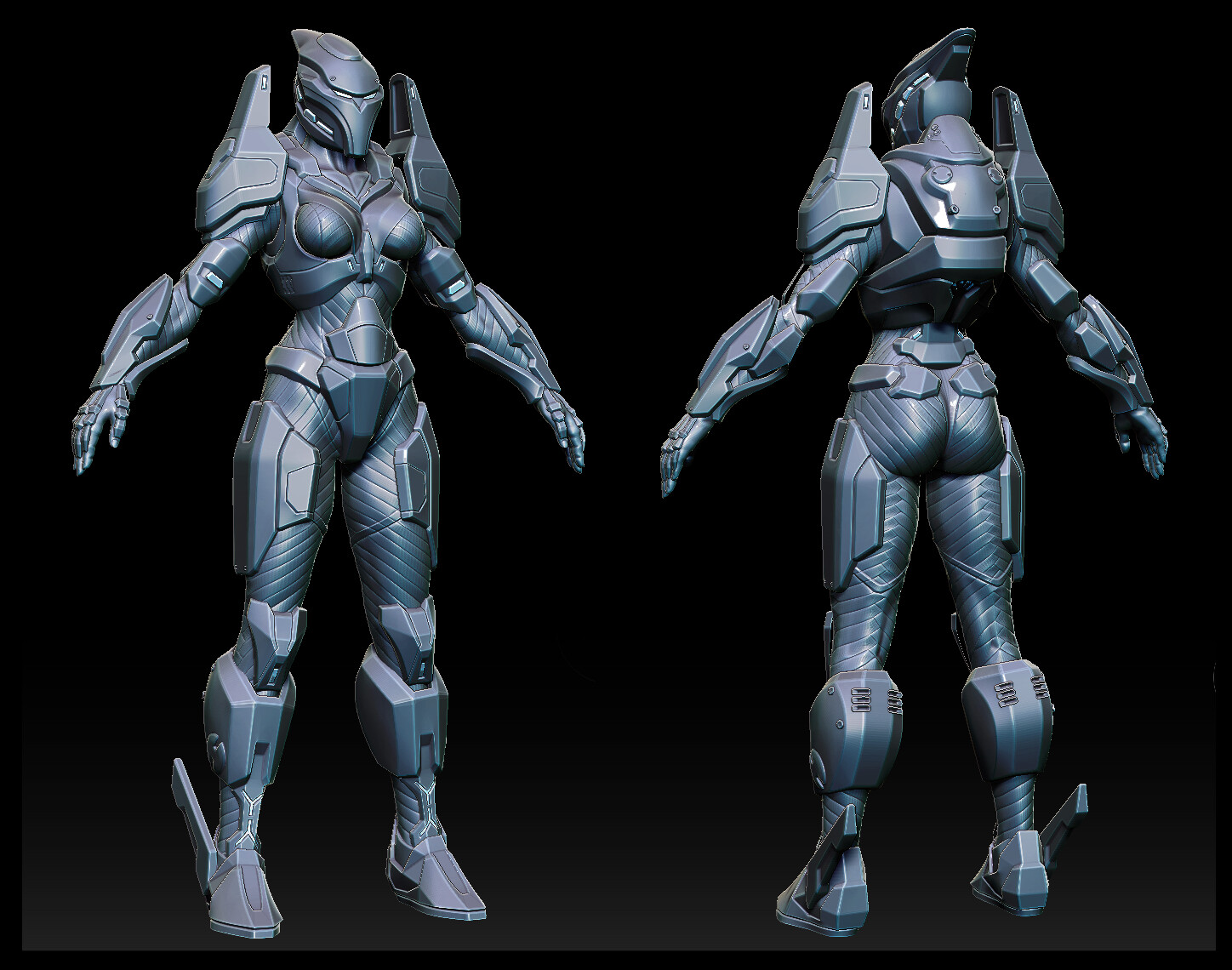 ArtStation - Player armor set, Female