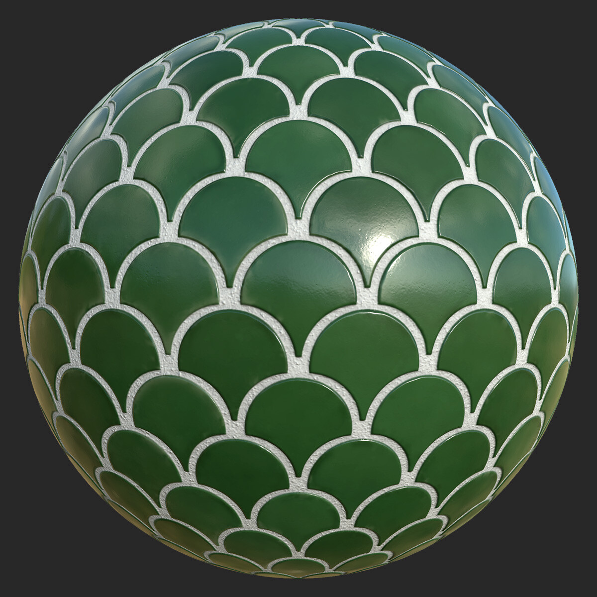 ArtStation - Fish Scale Ceramic Tiles (FREE PBR Texture)