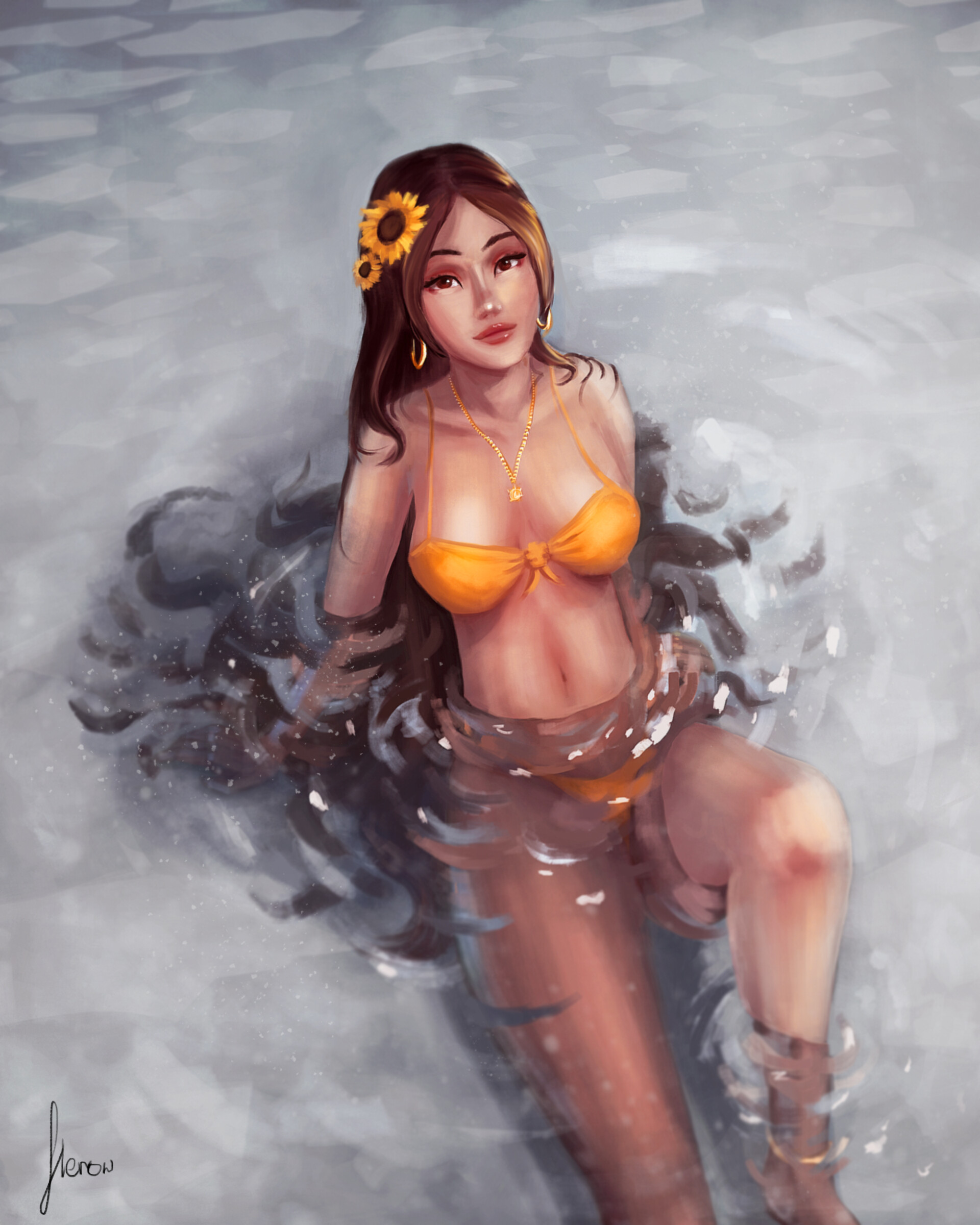 ArtStation - Sun Kissed Amaterasu from SMITEgame
