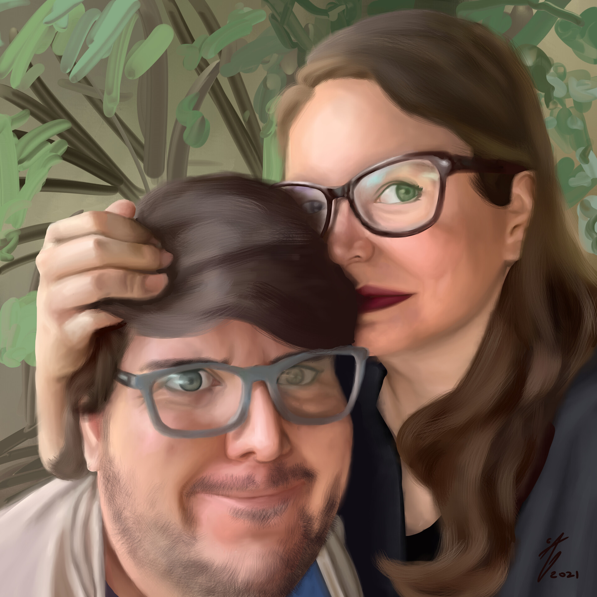 ArtStation - Couple portrait commission