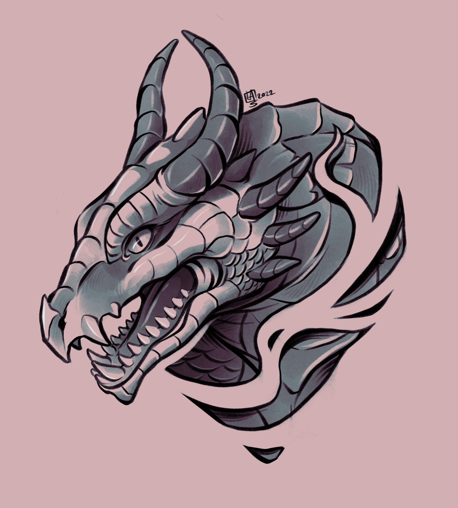 ArtStation - Dragons bust