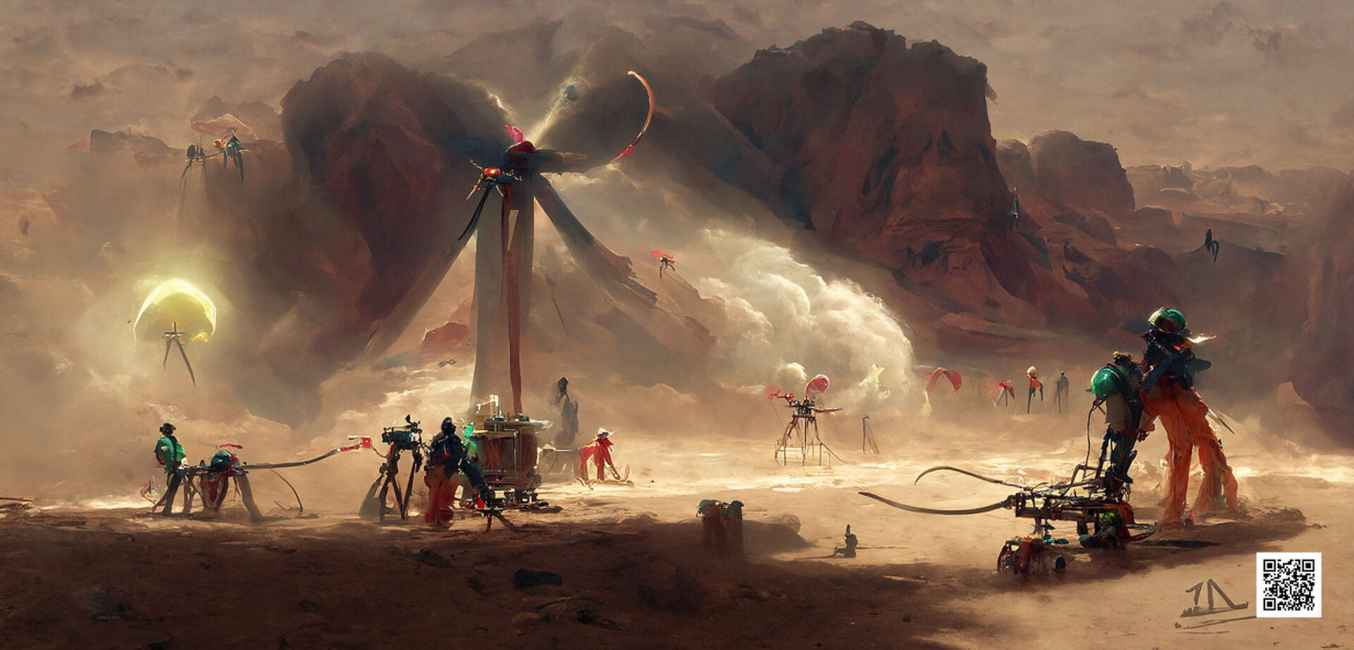 ArtStation - Dust Bedevils Robots in Martian Colony