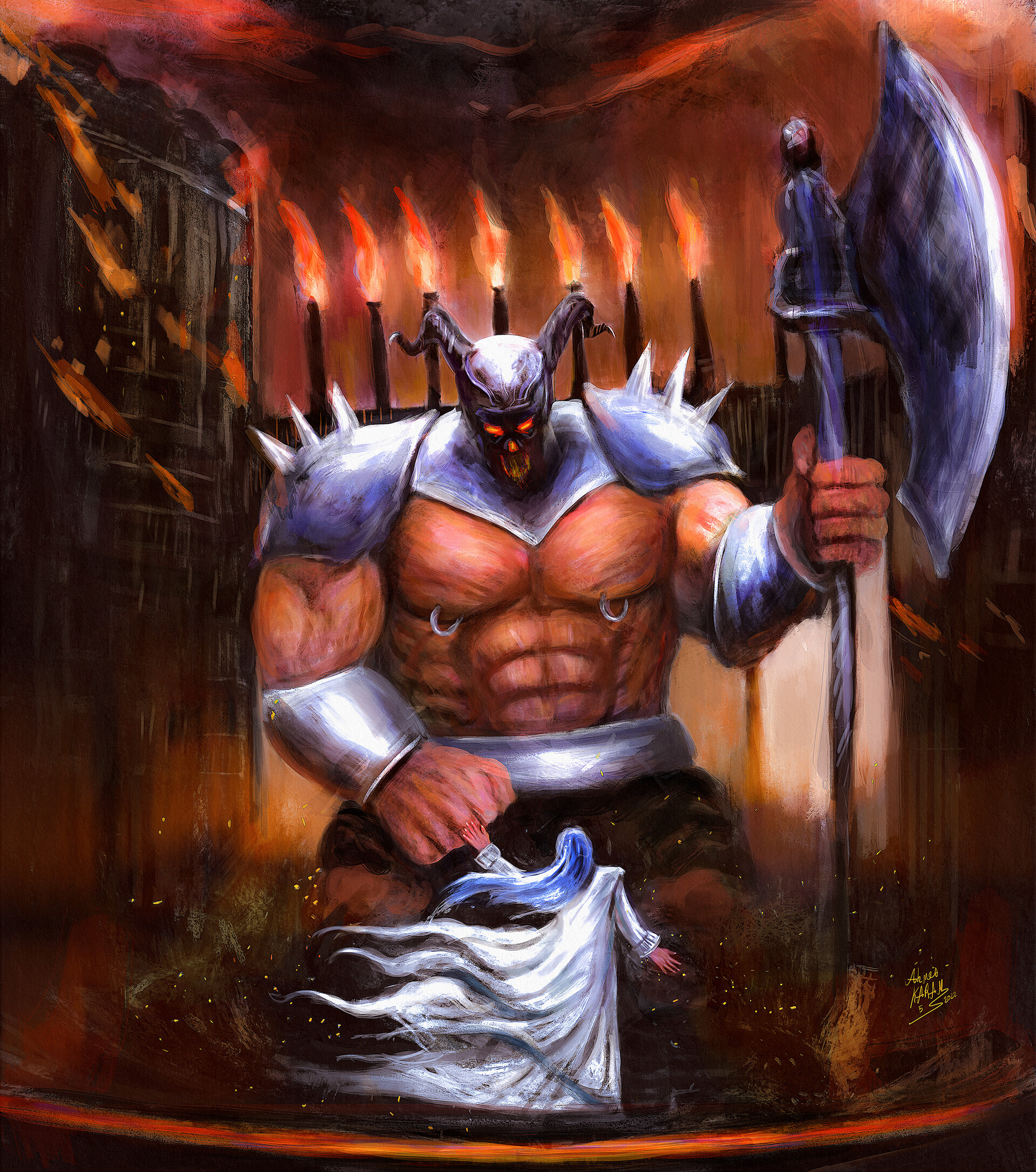 ArtStation - Dive Deep In To Your Darkness & Calm down your Daemon
