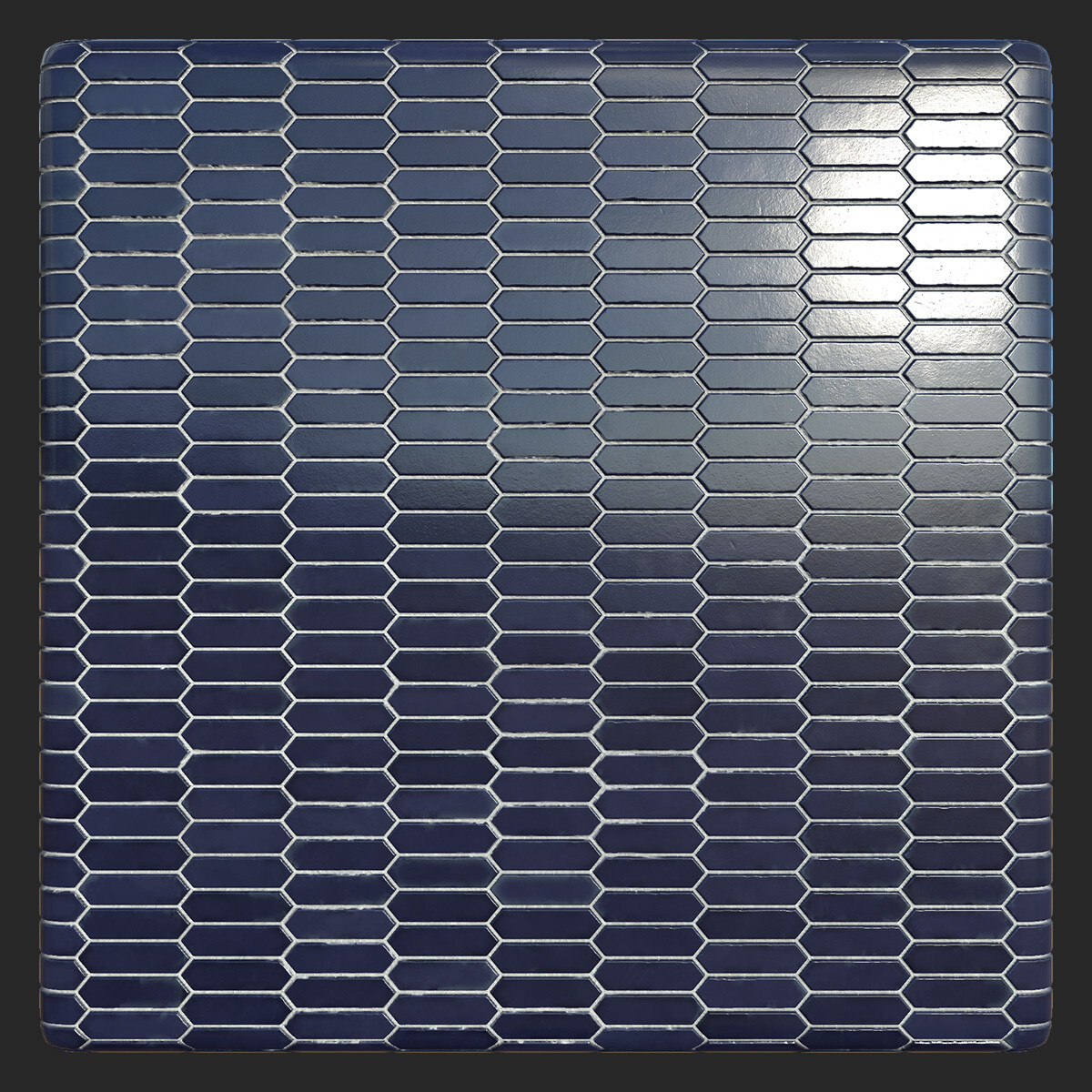 TextureCan - Elongated Diamond Ceramic Tiles (FREE PBR Texture)