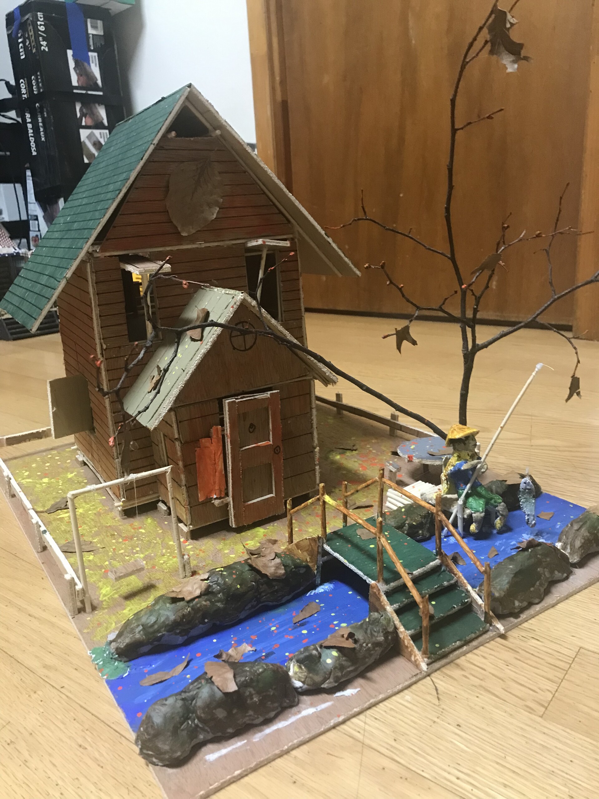 ArtStation - The Fisherman’s house at Fall