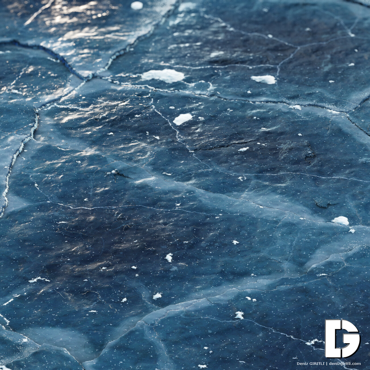 Deniz Giritli - Frozen Lake Material - Substance Designer