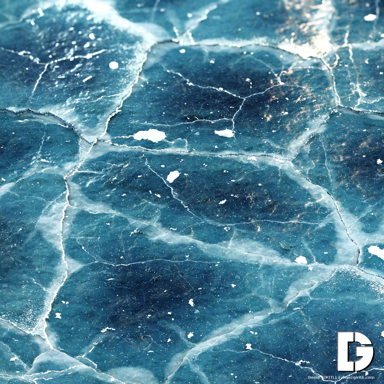 Deniz Giritli - Frozen Lake Material - Substance Designer
