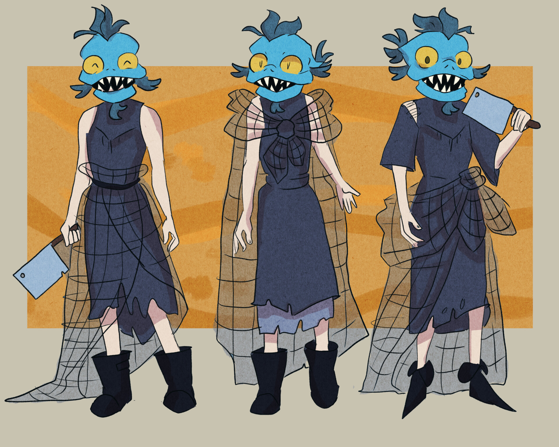 ArtStation - Character design: Fish girl