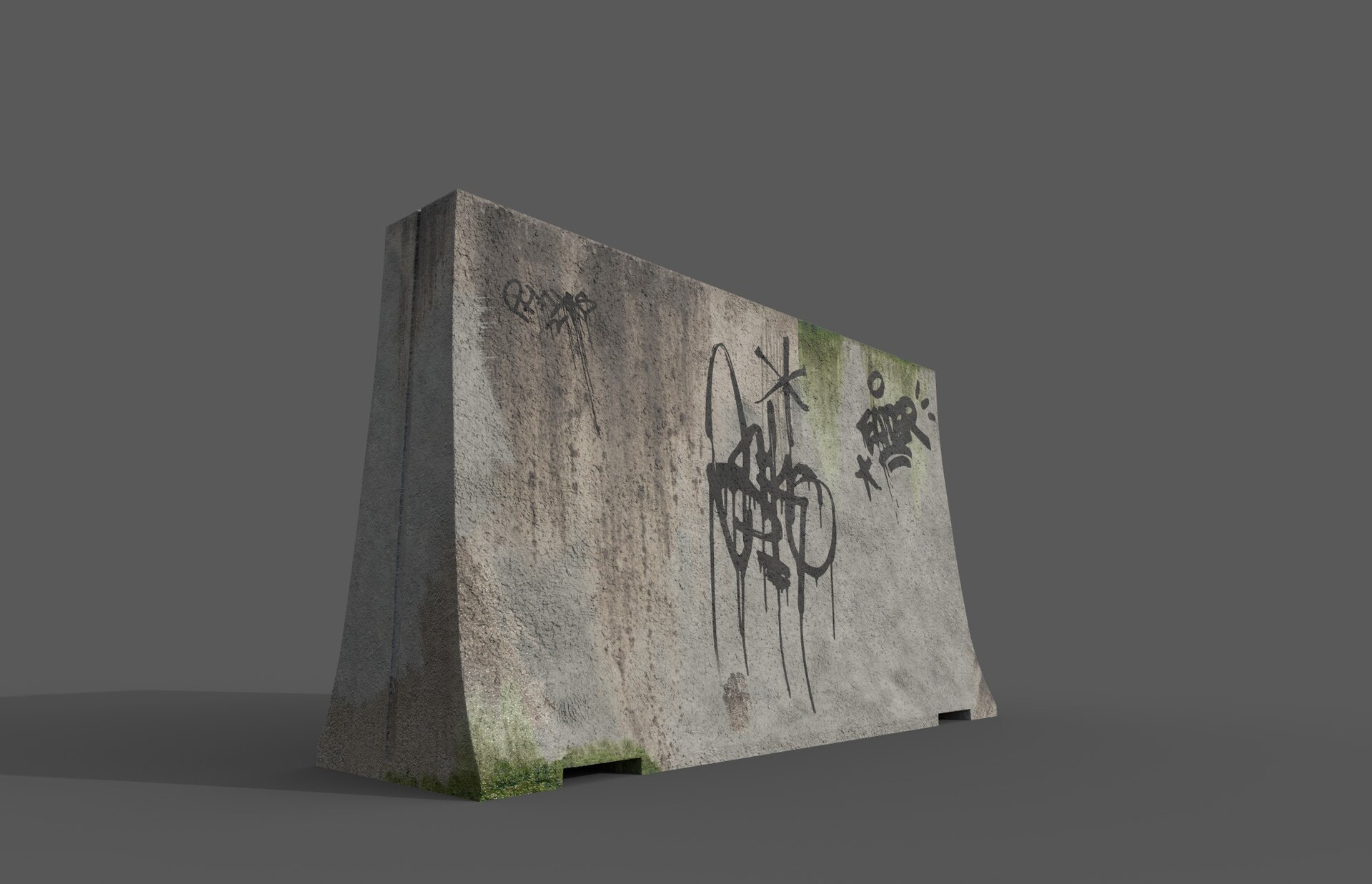 ArtStation - Cement Road Blocker for UE5