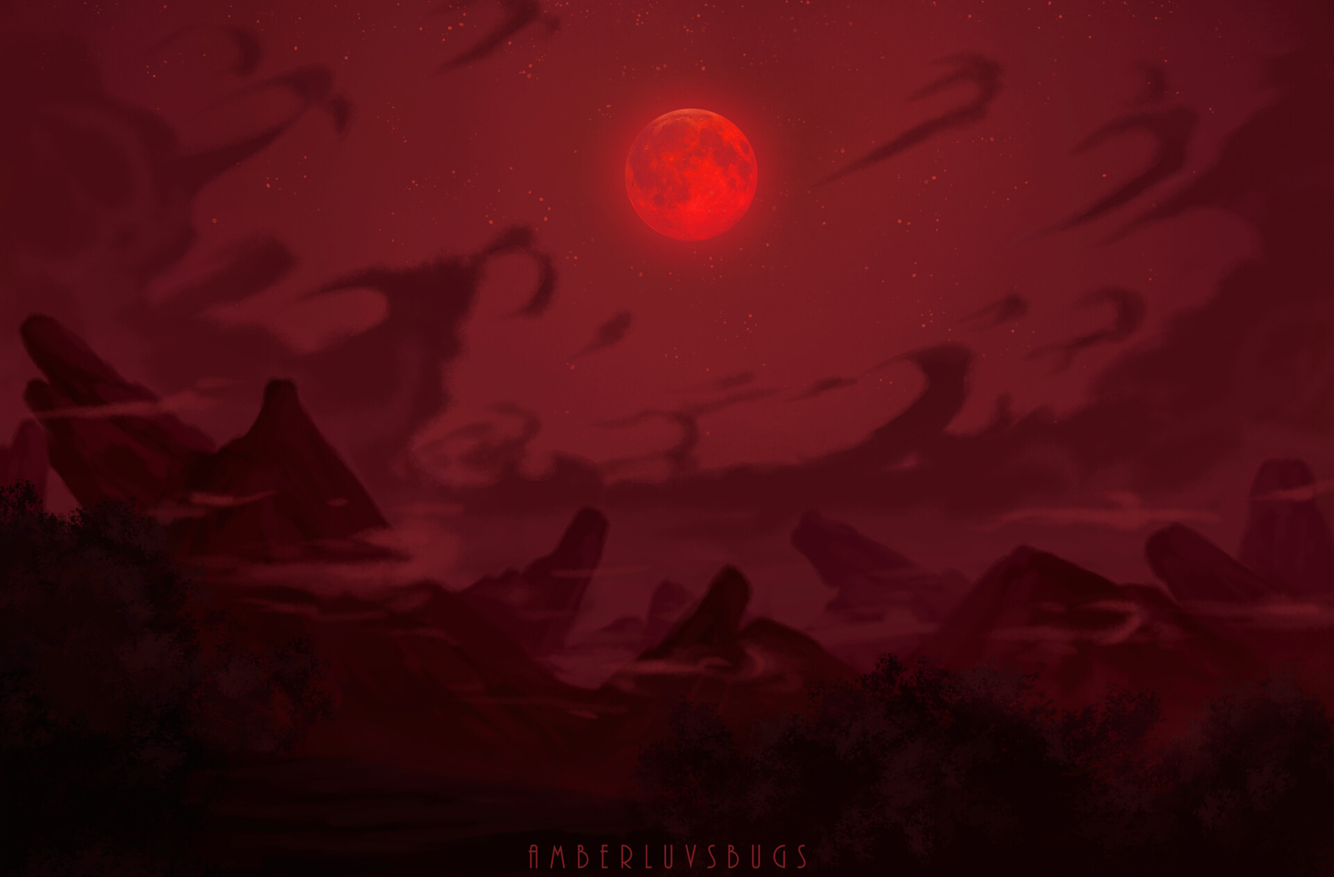 ArtStation - Blood moon (Redraw)