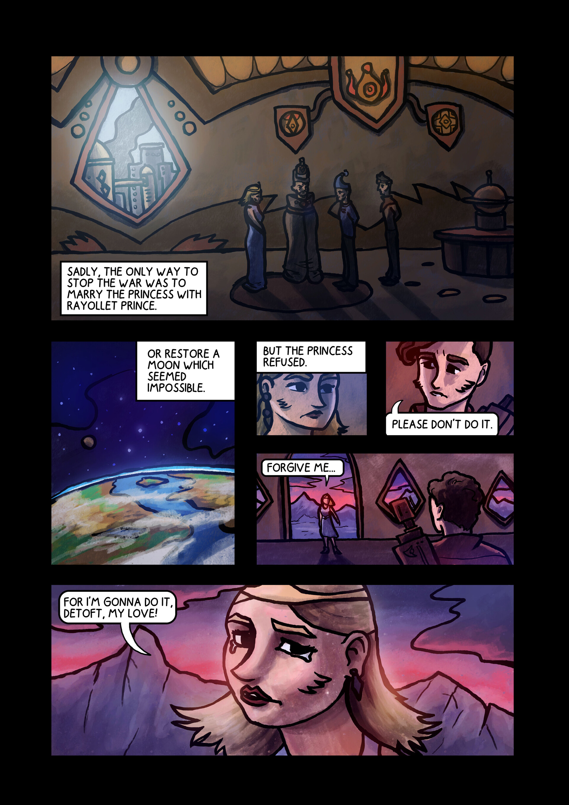 Nik M. Golomutko - "You are my Moon" comic from GON magazine