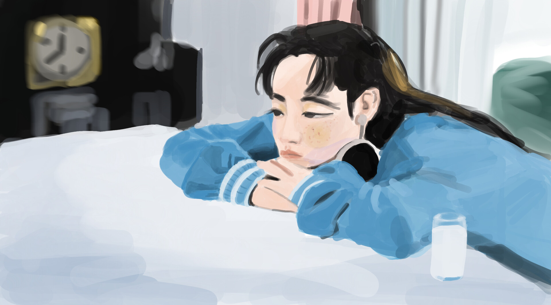 ArtStation - sleepy girl