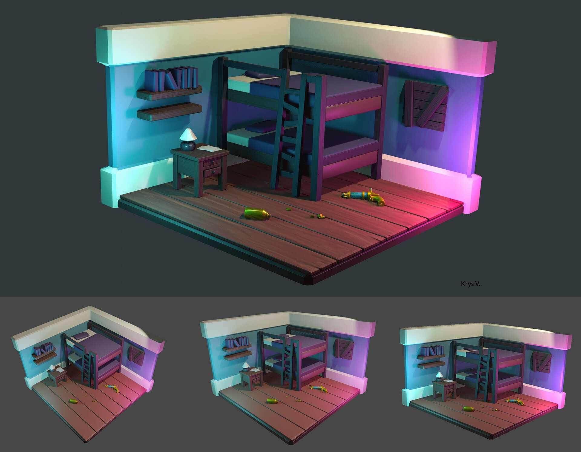 ArtStation - 3D - Room and Jinx's ZAP