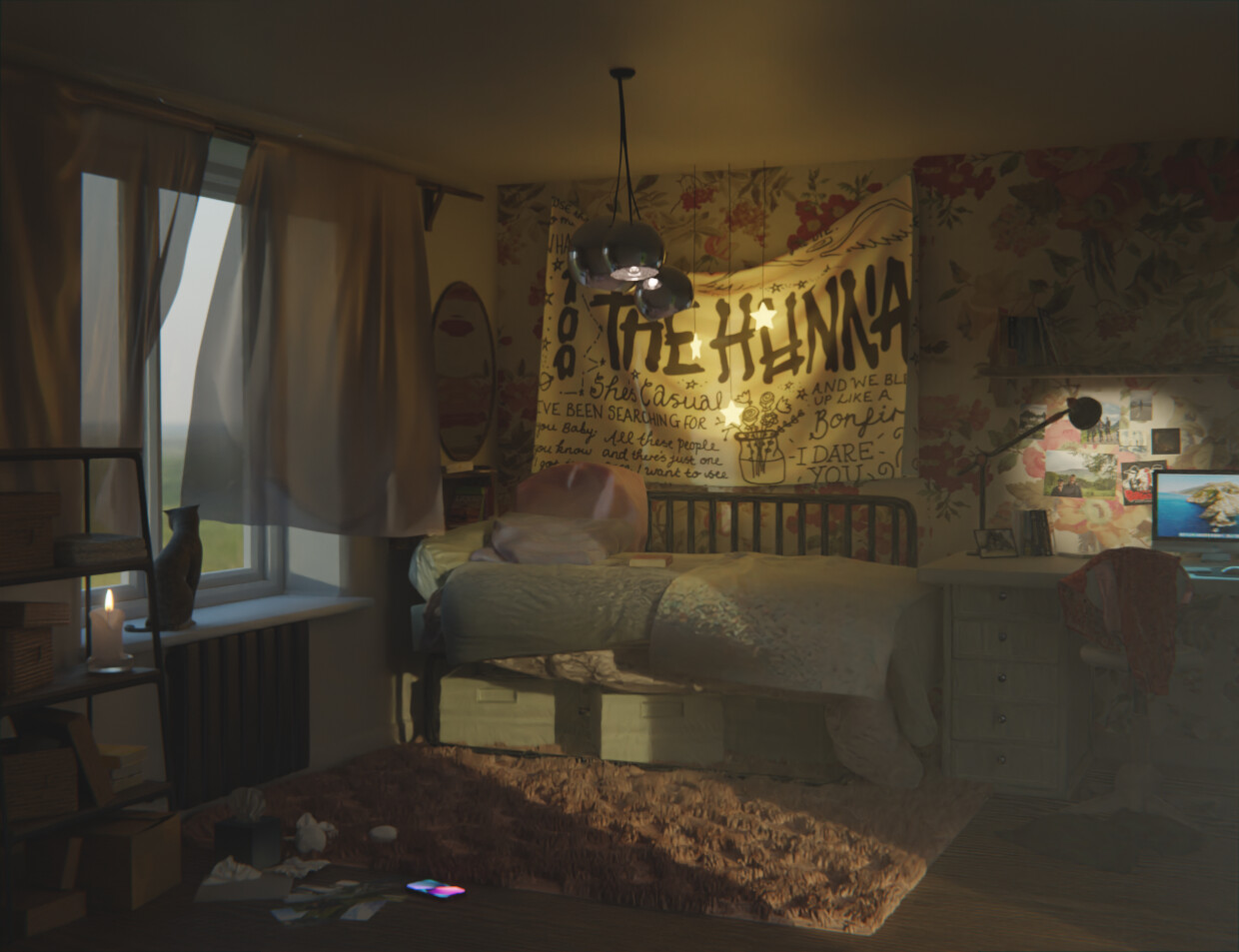 ArtStation - Bedroom with a story