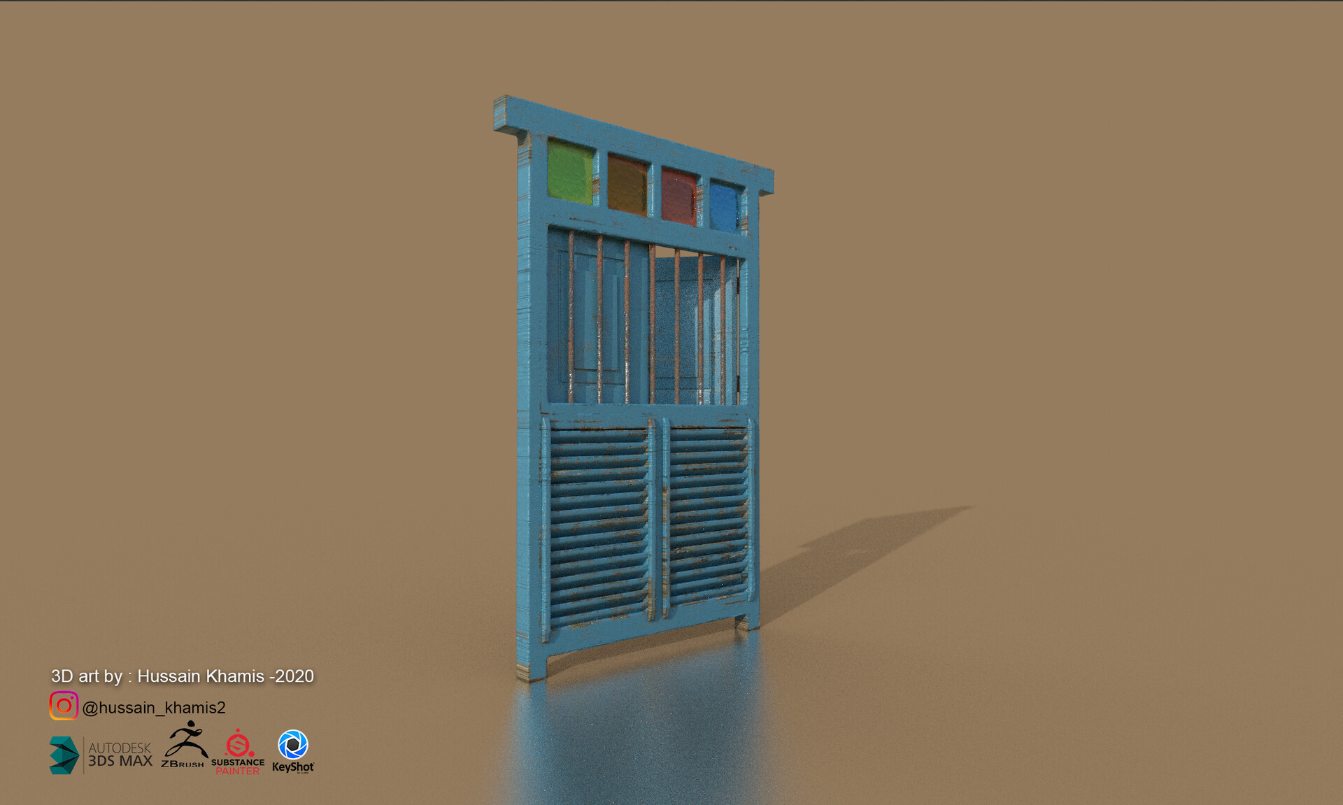 Hussain Khamis - Old Traditional Window (Dareesha) in Bahrain