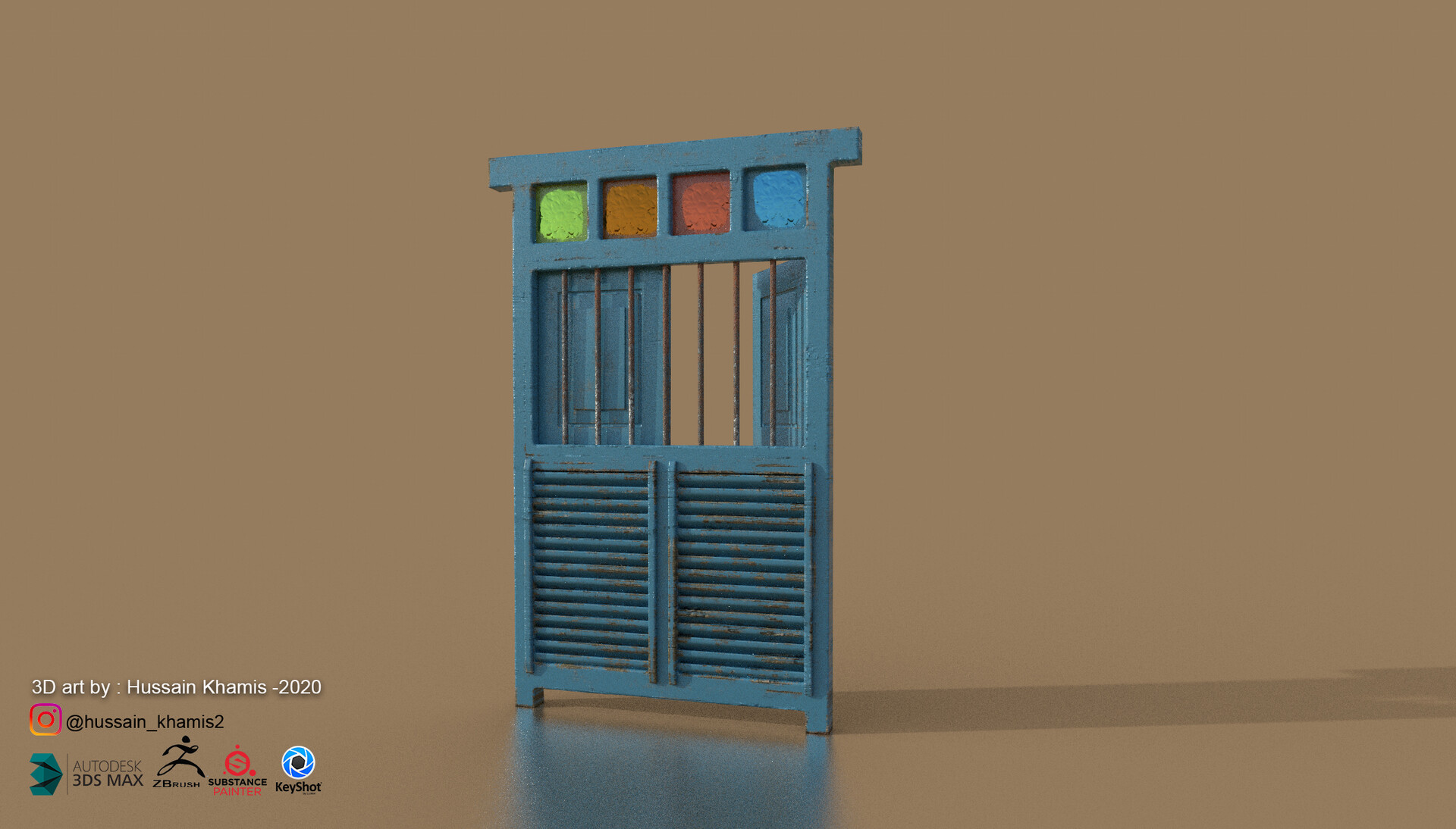 Hussain Khamis - Old Traditional Window (Dareesha) in Bahrain