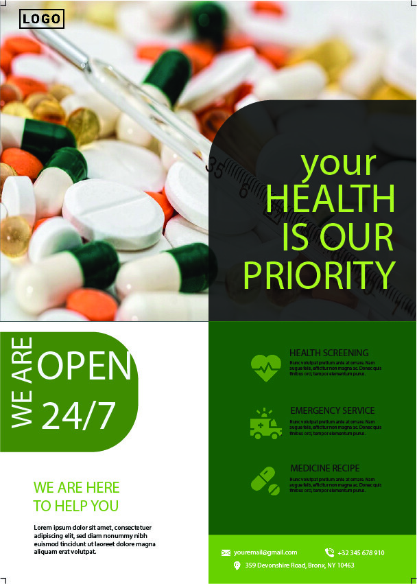 ArtStation - Medicine Flyer