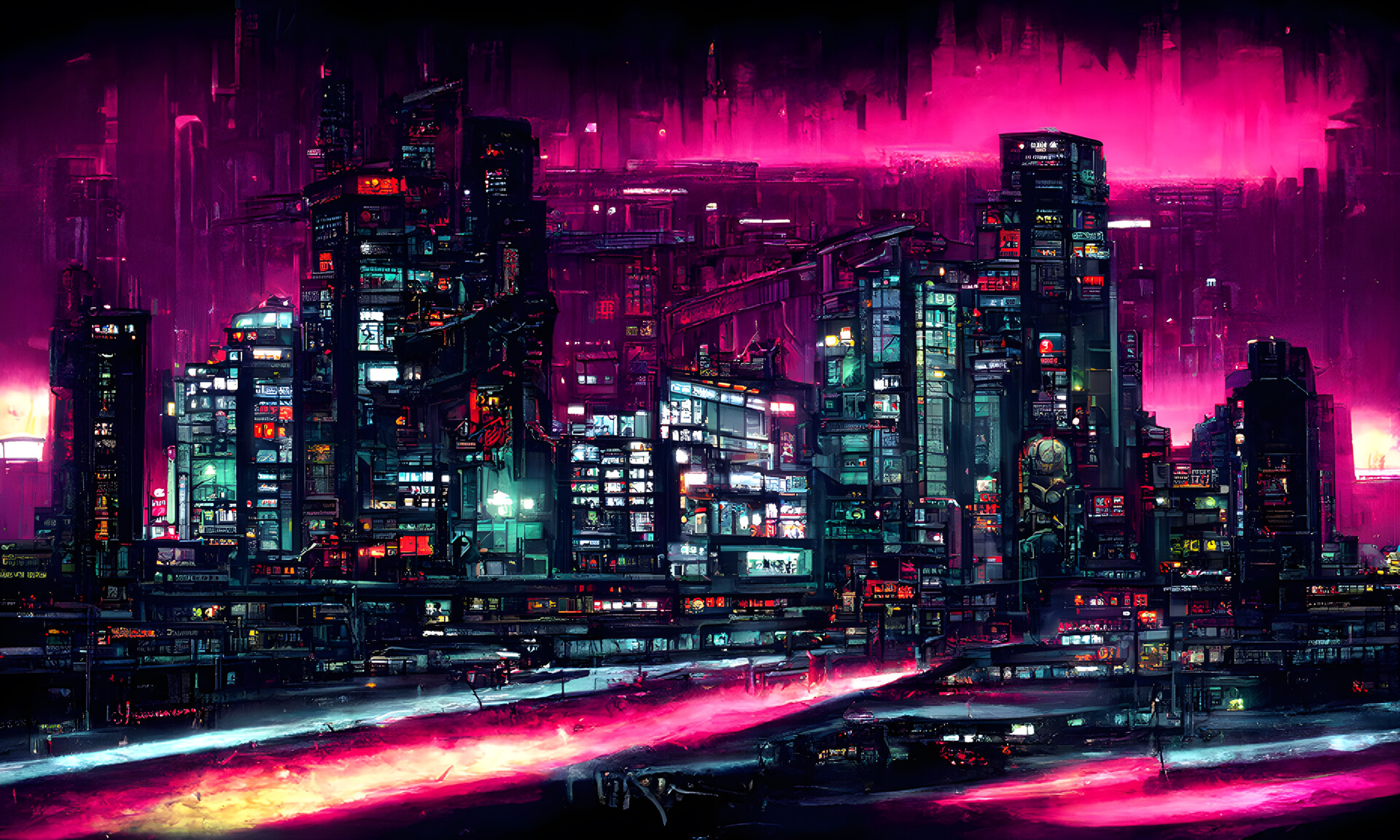 ArtStation - WARM NEON GLOW