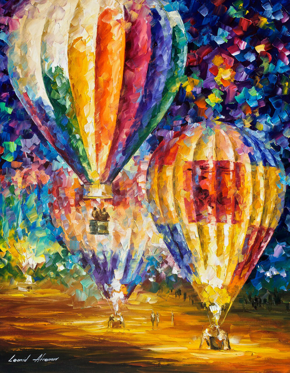 ArtStation - BALLOON AND EMOTIONS — oil painting on canvas