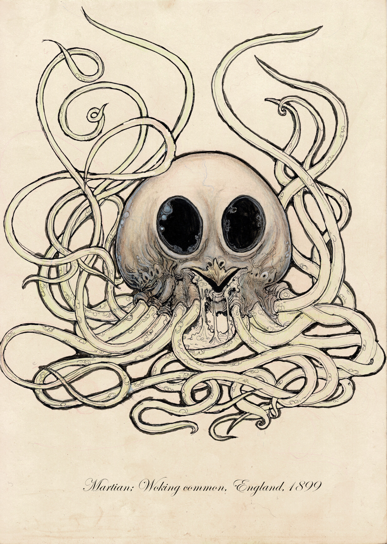 ArtStation - Martian, via HG Wells.