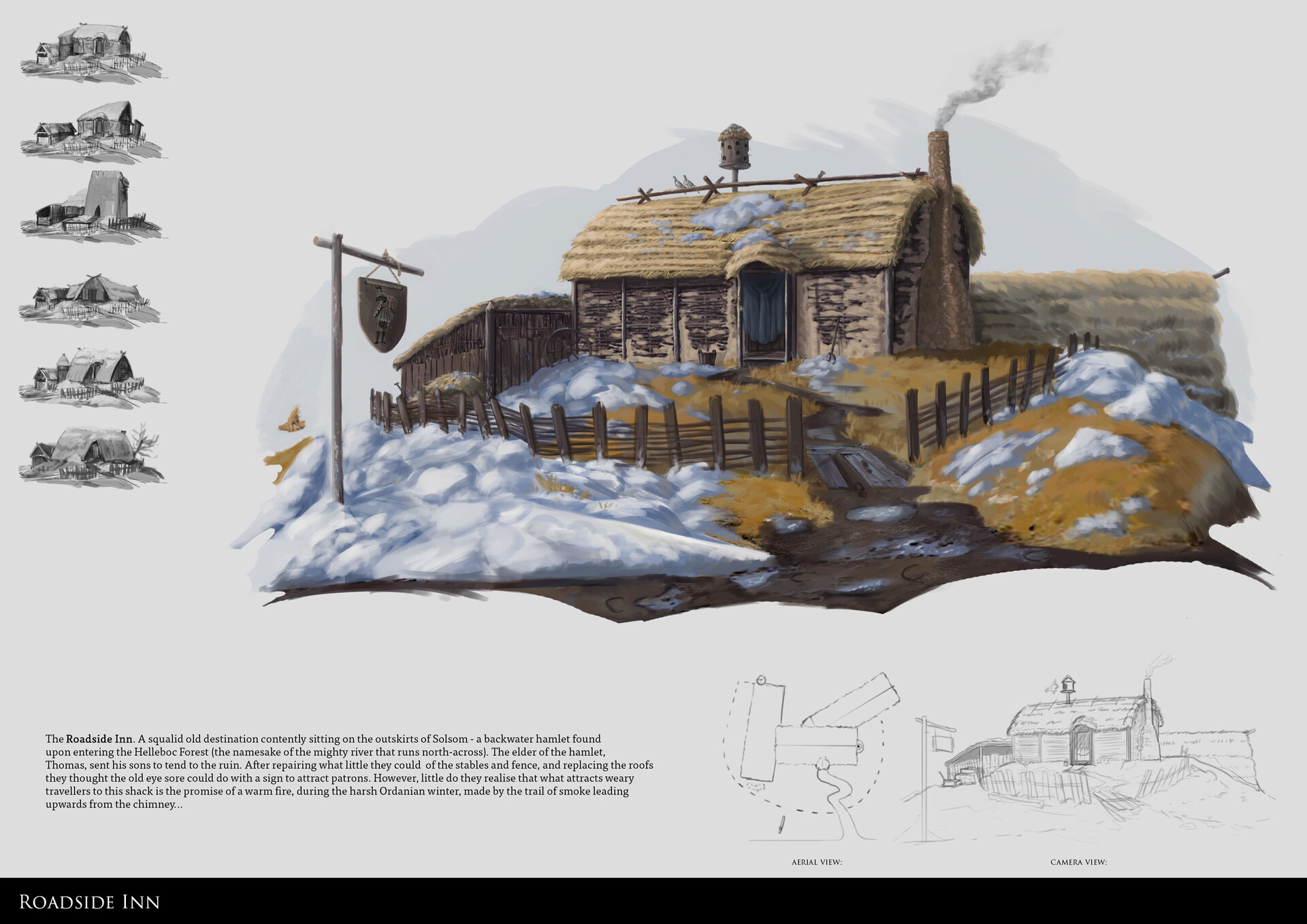 ArtStation - Roadside Inn - Structure Design