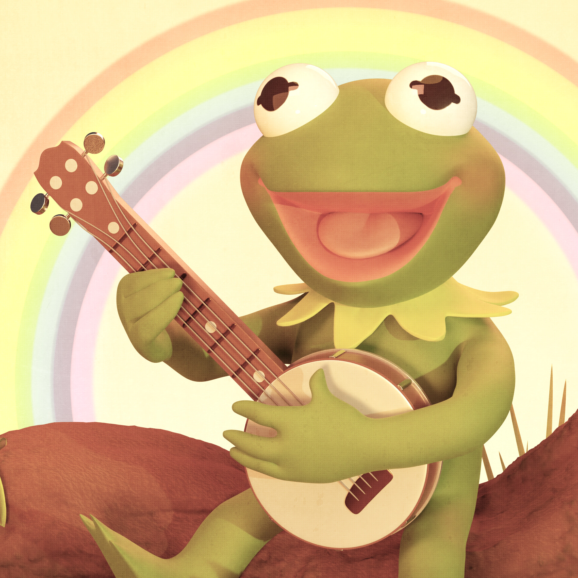 ArtStation - Kermit - by Natalia Dias Fanart