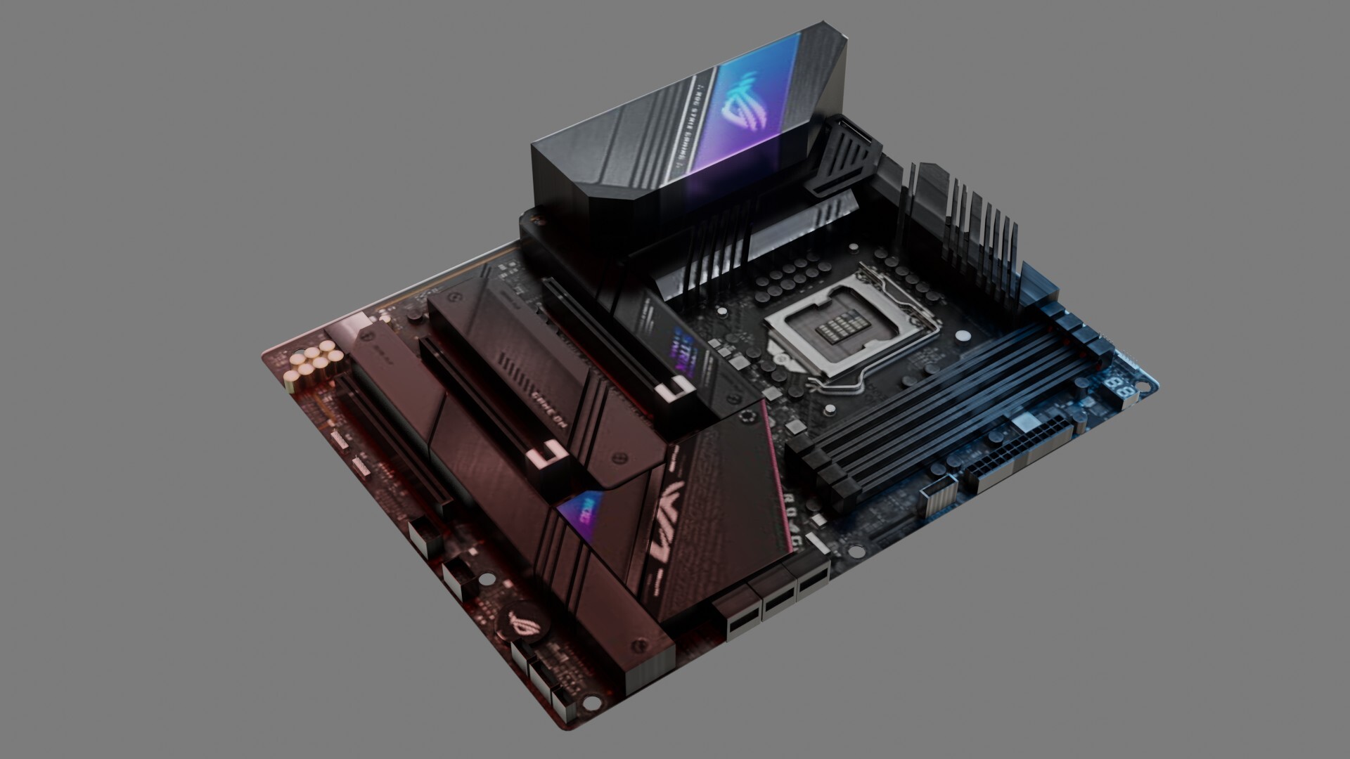 ArtStation - Mother Board - Low Poly