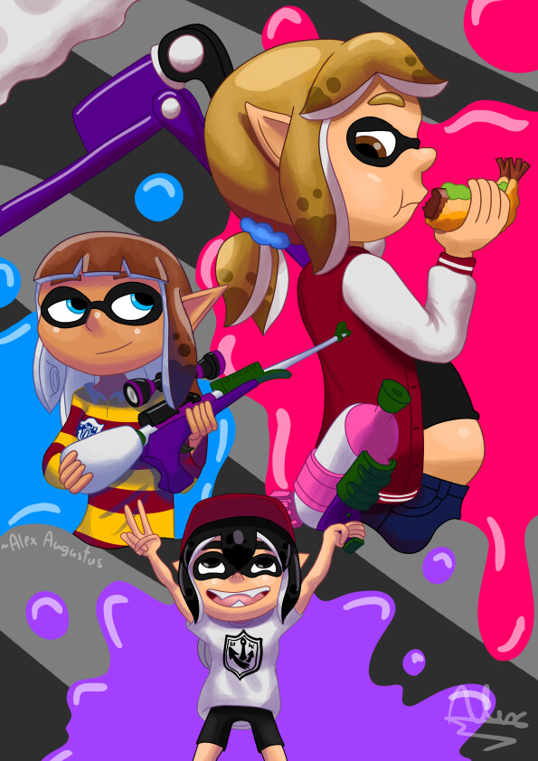 ArtStation - Splatoon OCs - Composition Study