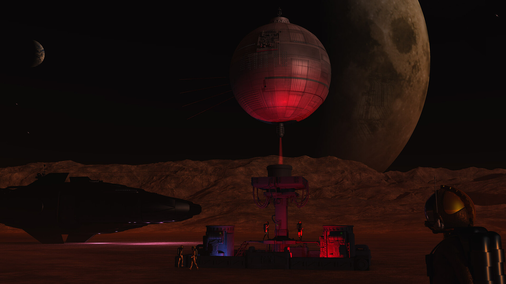 ArtStation - Science Project on a Moon.