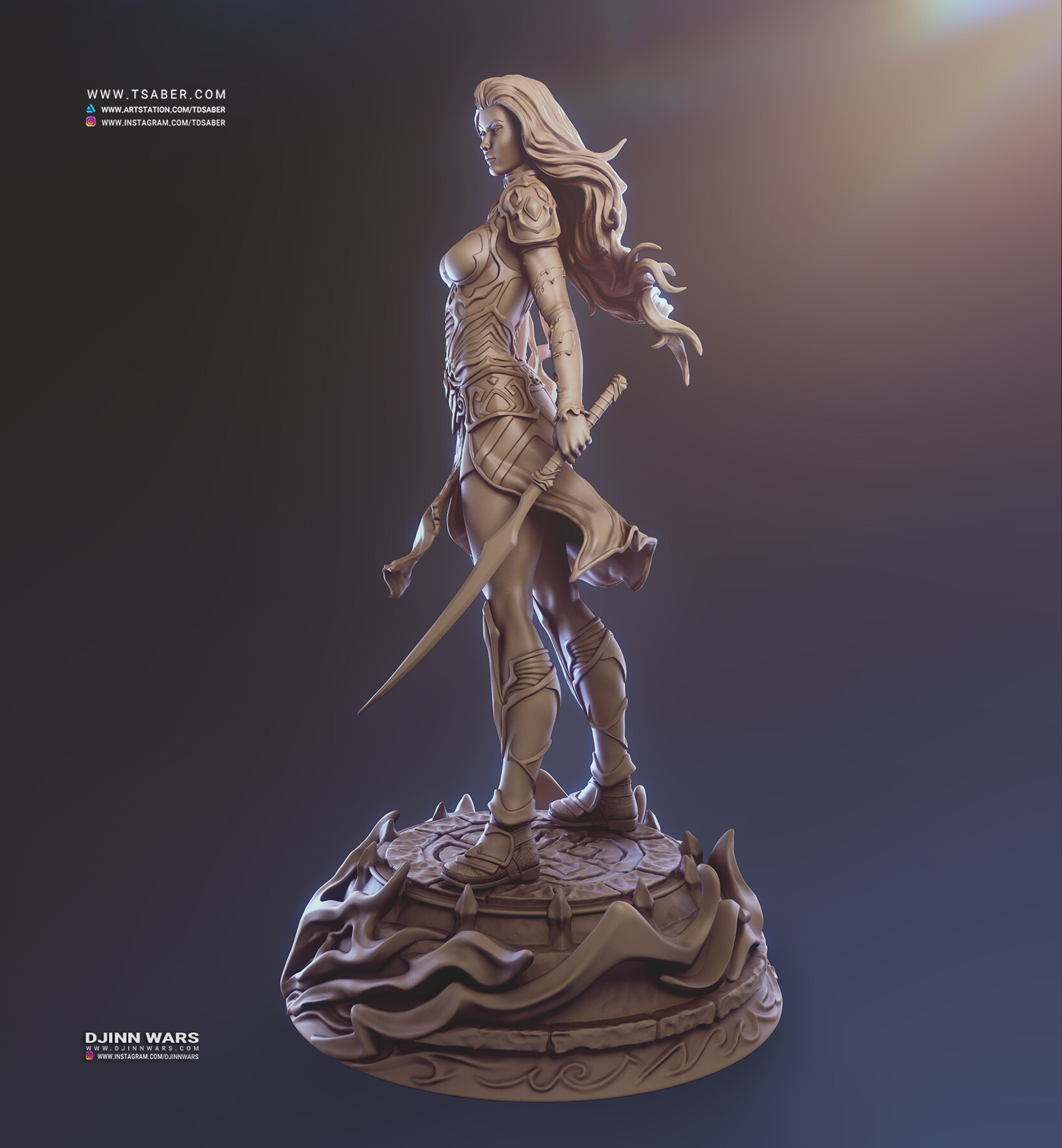 Taregh Saber - Jazel Statue