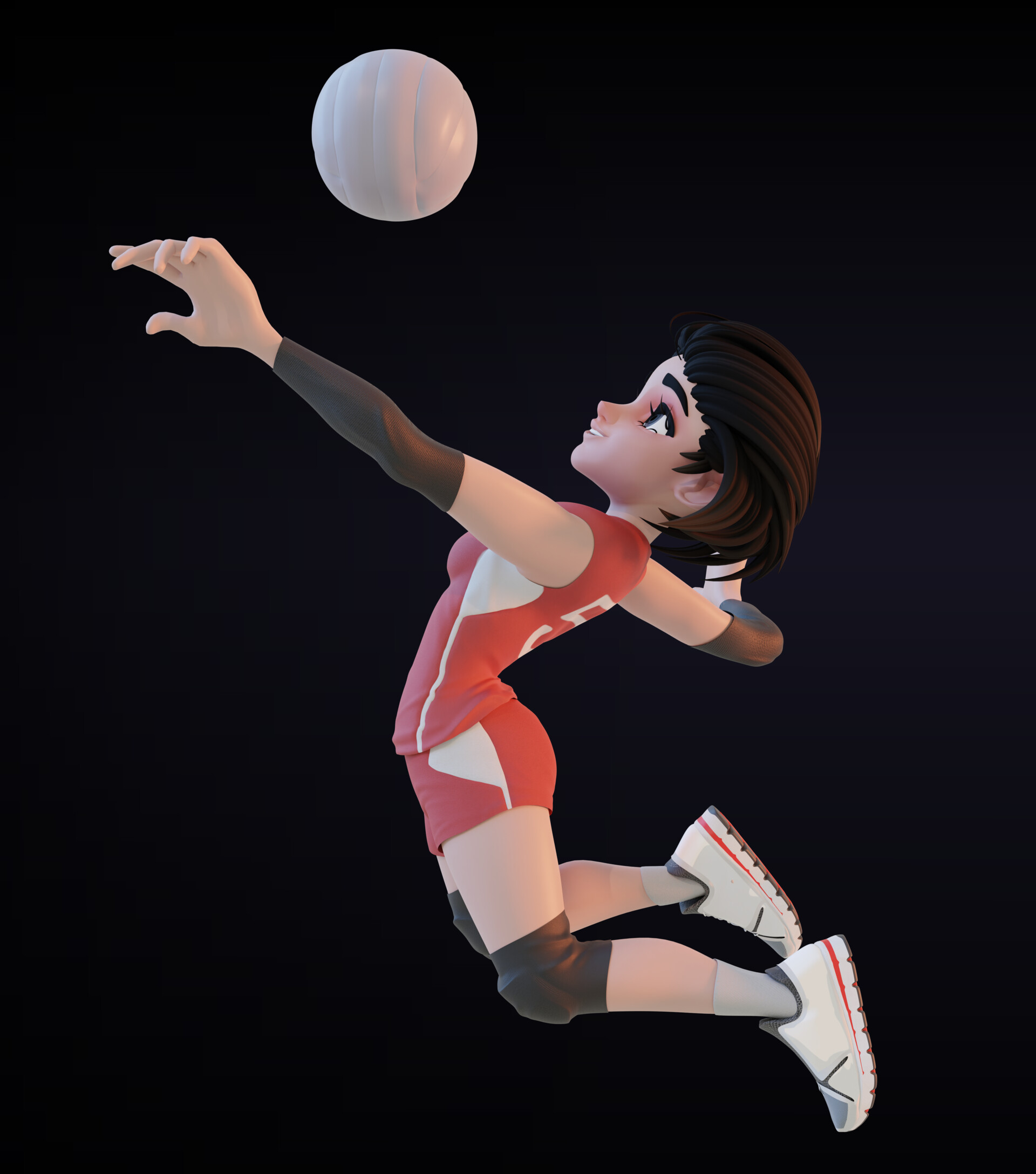 ArtStation - Volleyball player - MODELING & TEXTURING