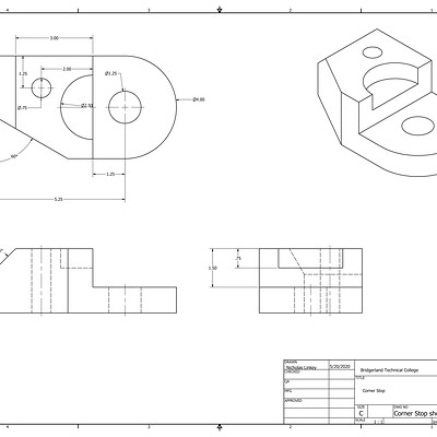 Nick Linkey - Technical Drawings Autocad