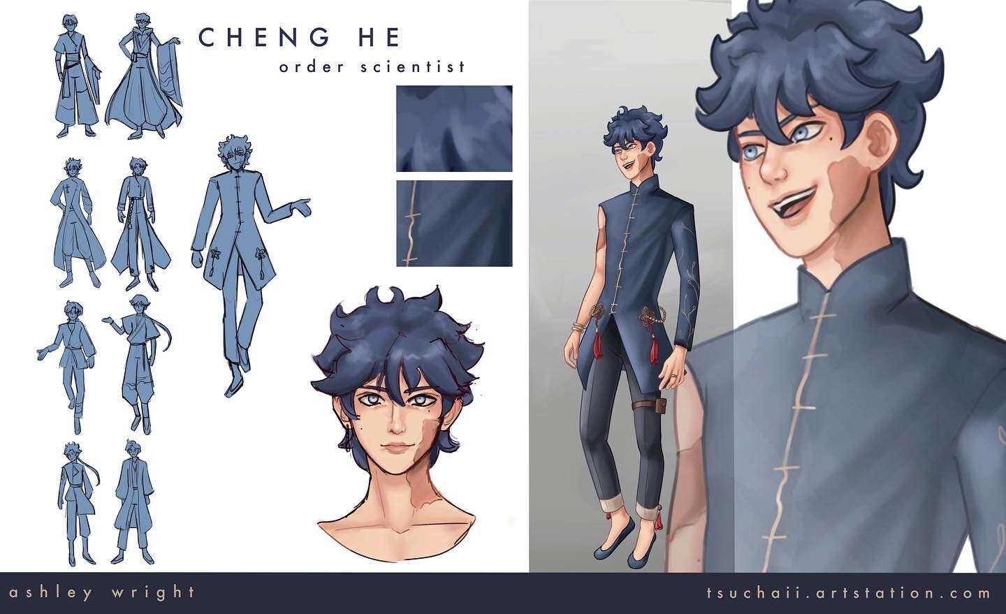 ArtStation - Cheng He Chatacter Page