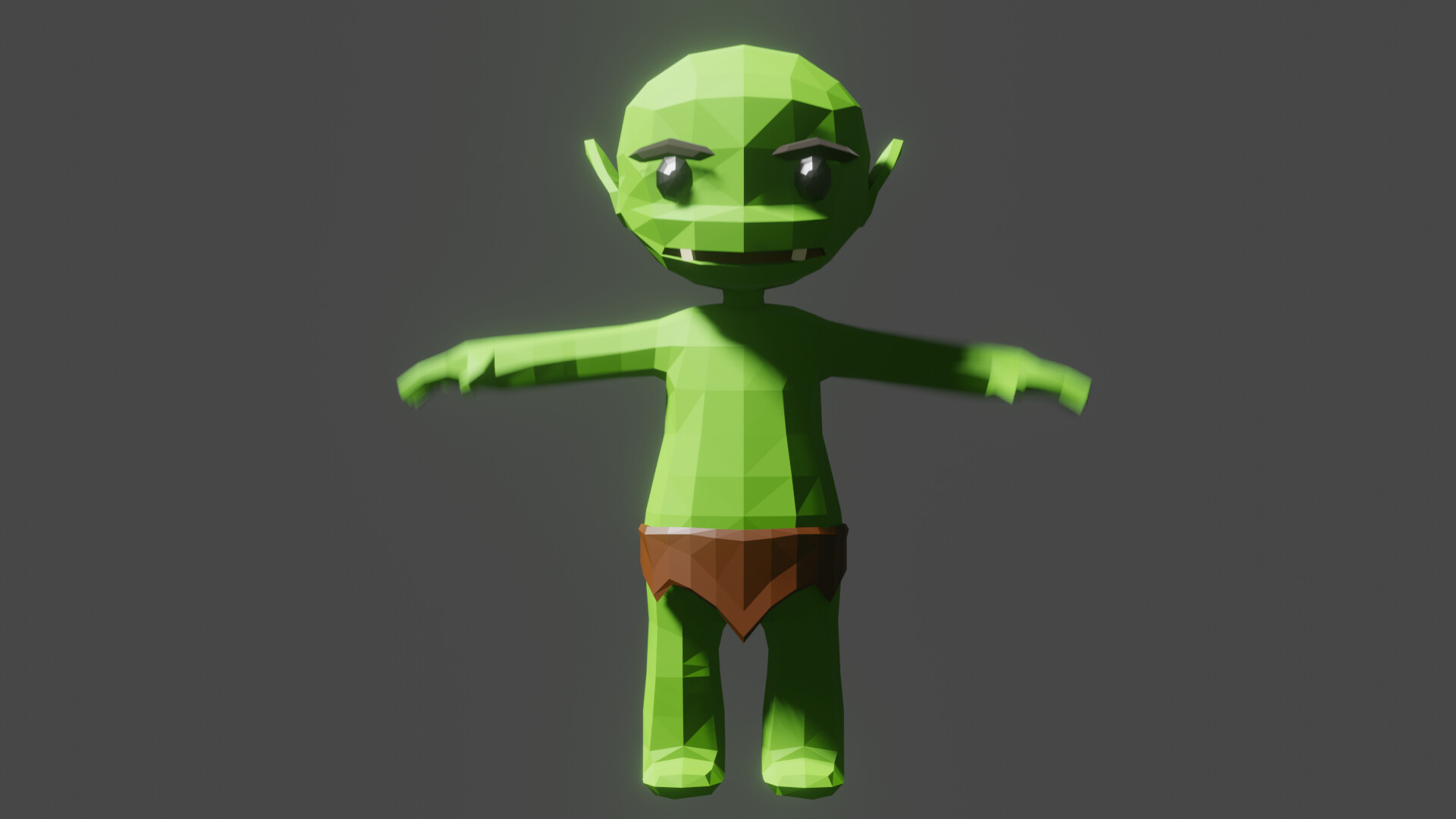 ArtStation - Low poly 3D Goblin