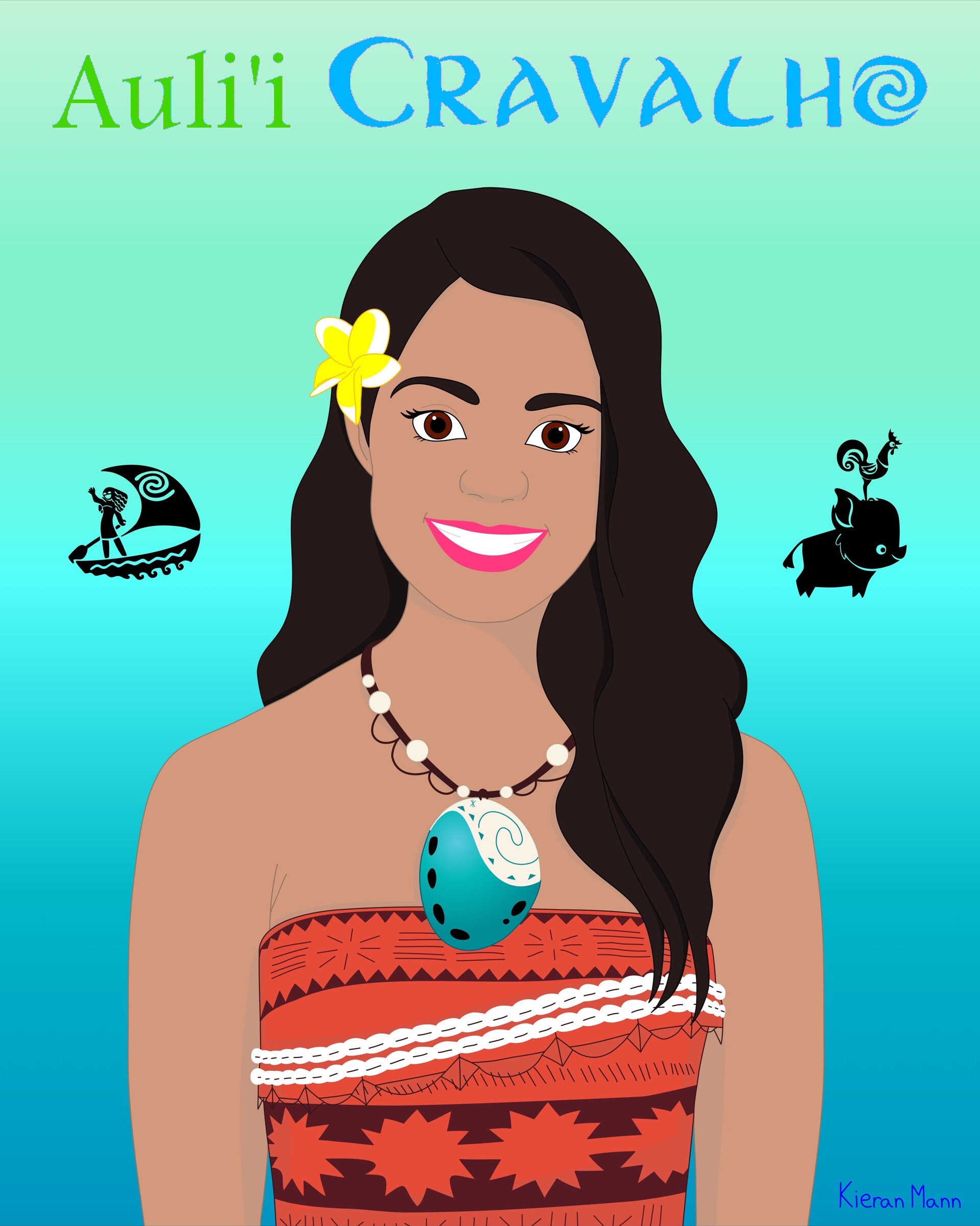 ArtStation - Auli’i Cravalho Caricature