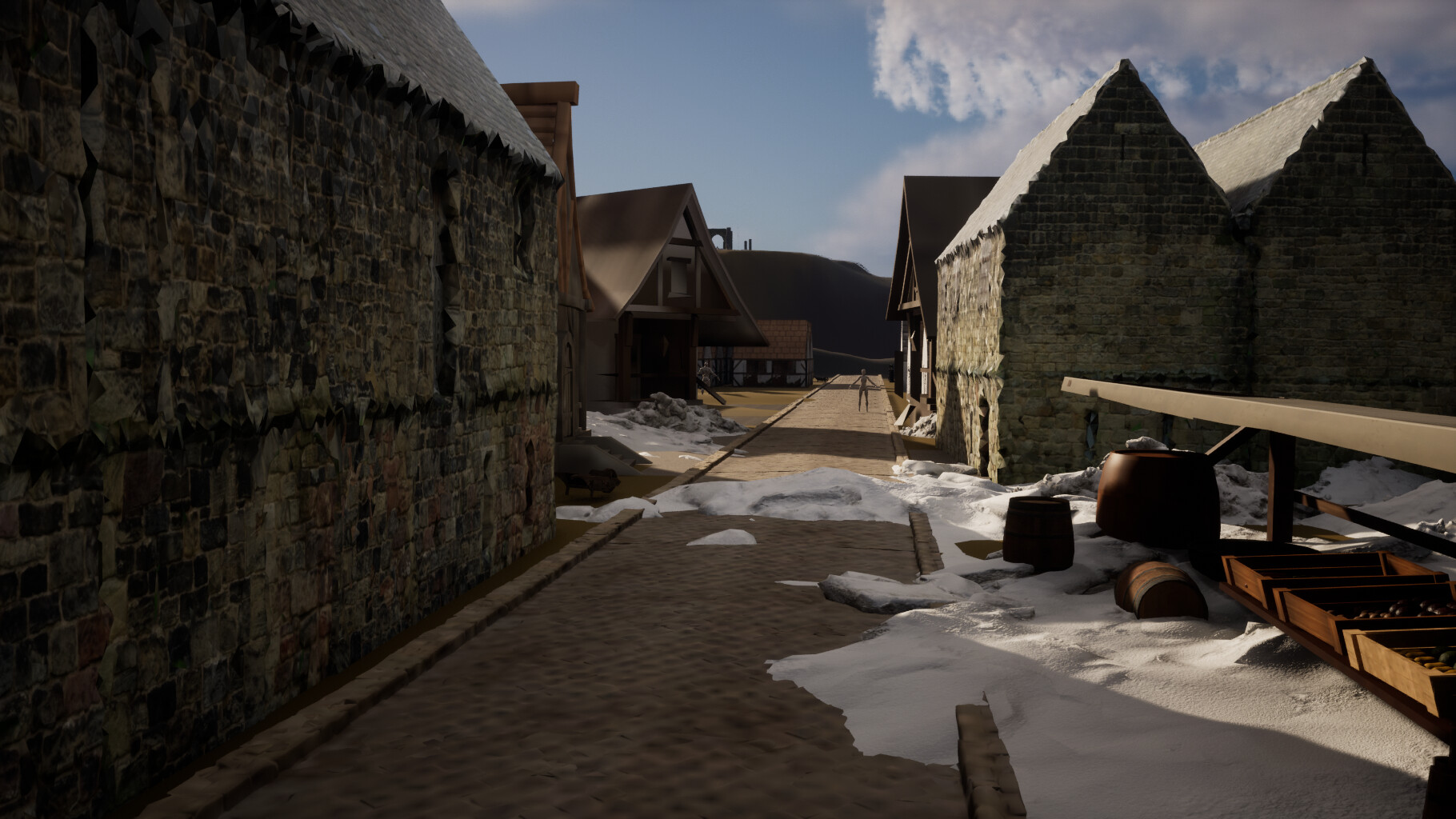 ArtStation - Medieval Castle Village - WIP Update